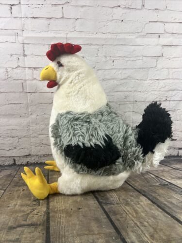 Large Chicken rooster Plush Hug Fun Soft Toy Hen Farm Animal Country ...