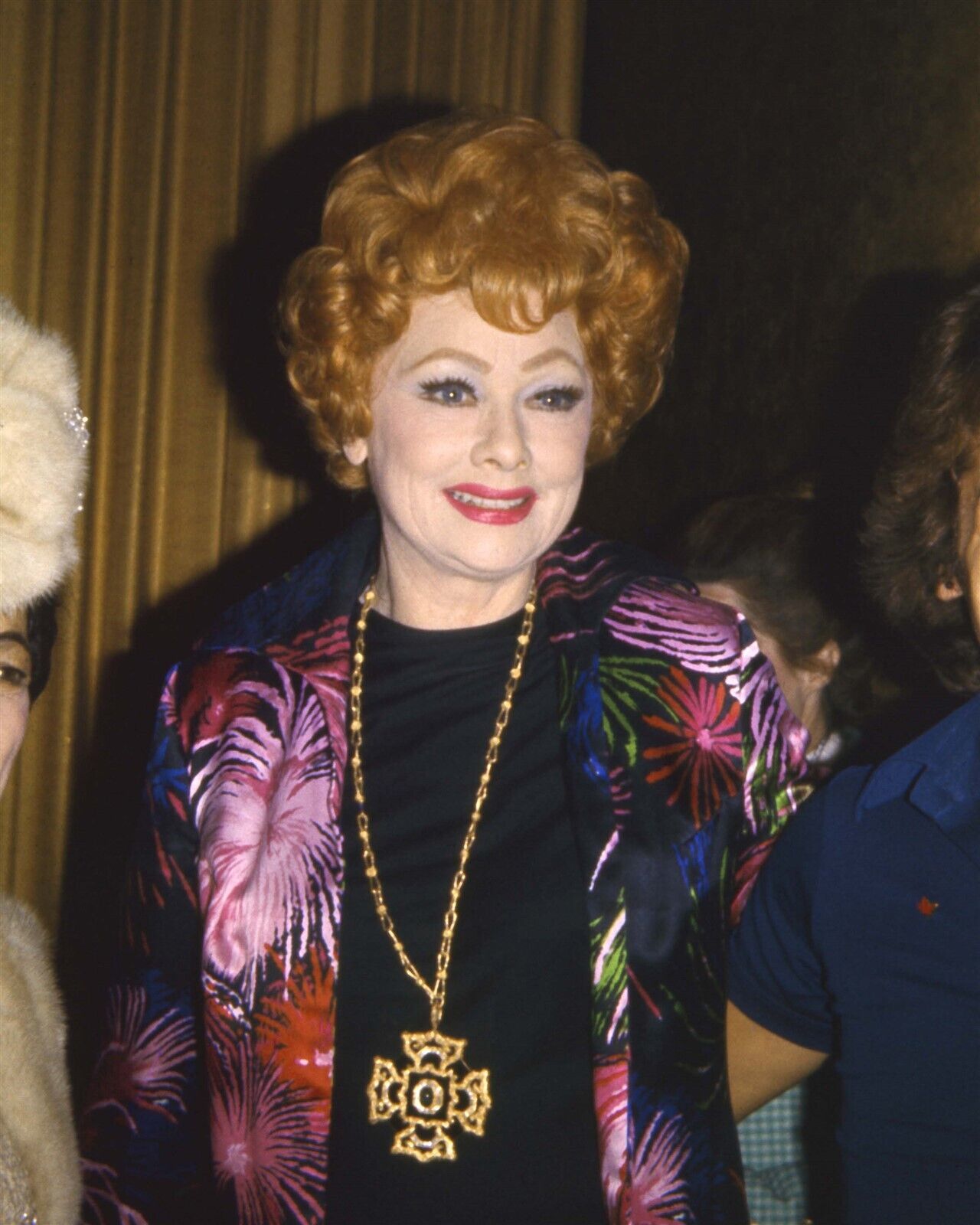 Lucille Ball candid 1970's smiling pose attending Hollywood event 11x14 ...
