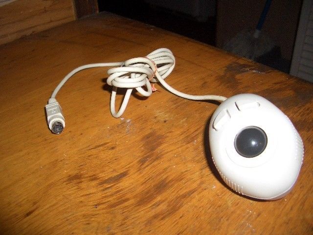VINTAGE FINGER MOUSE Wheel Wired PC PS/2 Mouse WORKS GREAT FDM-G10 ...
