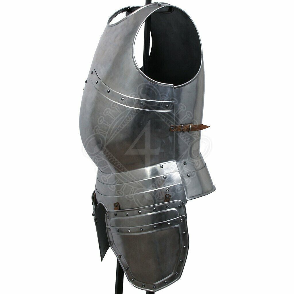Medieval Larp Breastplate With Tassets Knight Breast Armor Metal Half ...