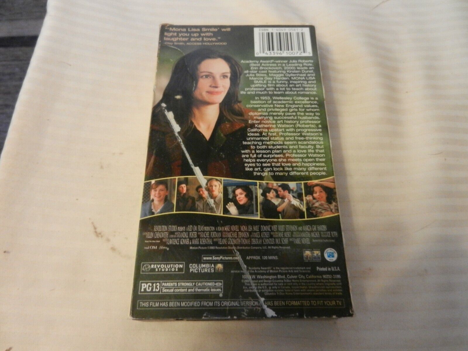 Mona Lisa Smile (VHS, 2004) Julia Roberts, Kirsten Dunst - VHS Tapes
