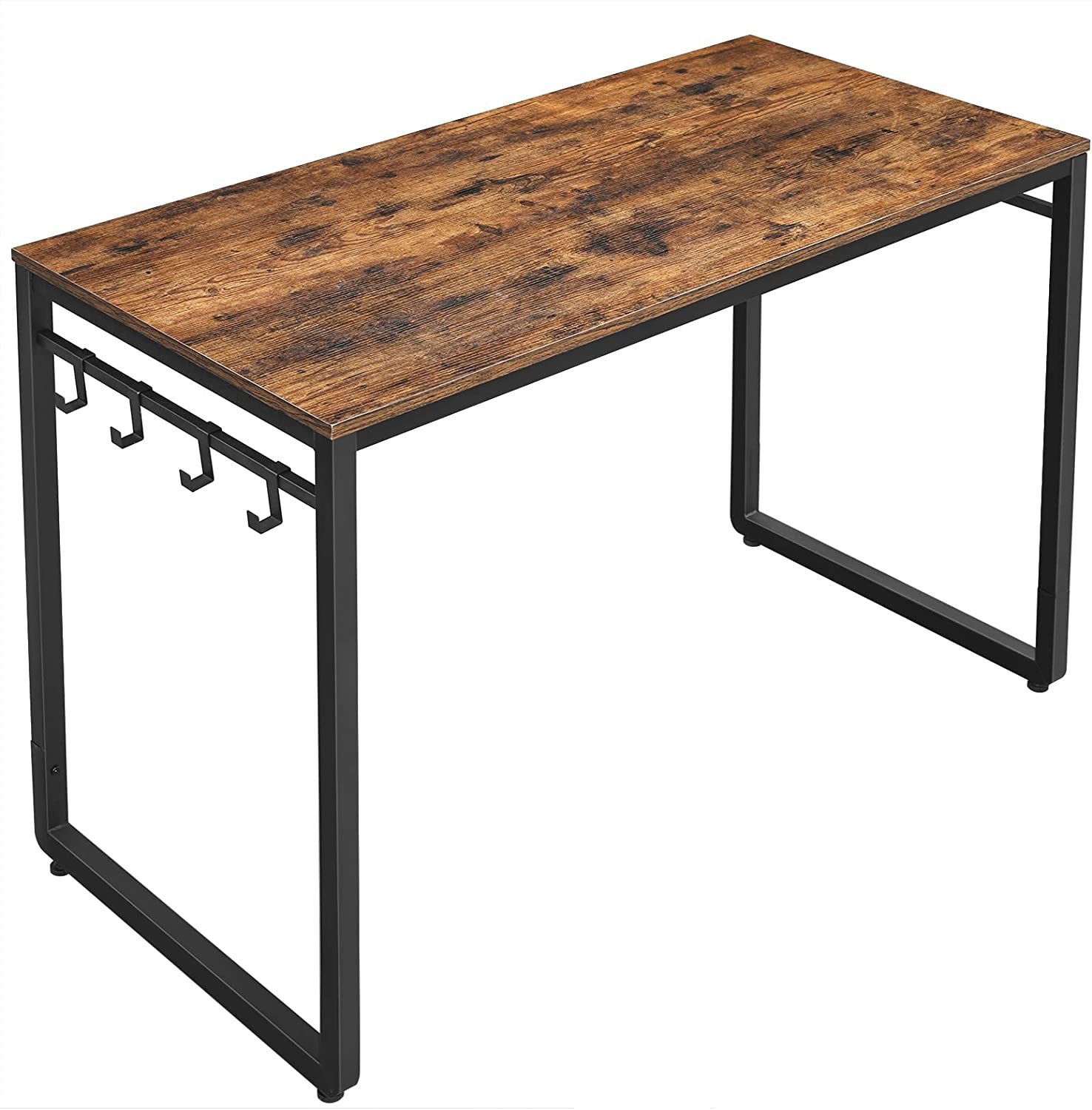 Vasagle Computer Writing Desk, 47 Inch Office Study Table, Work, Rustic ...