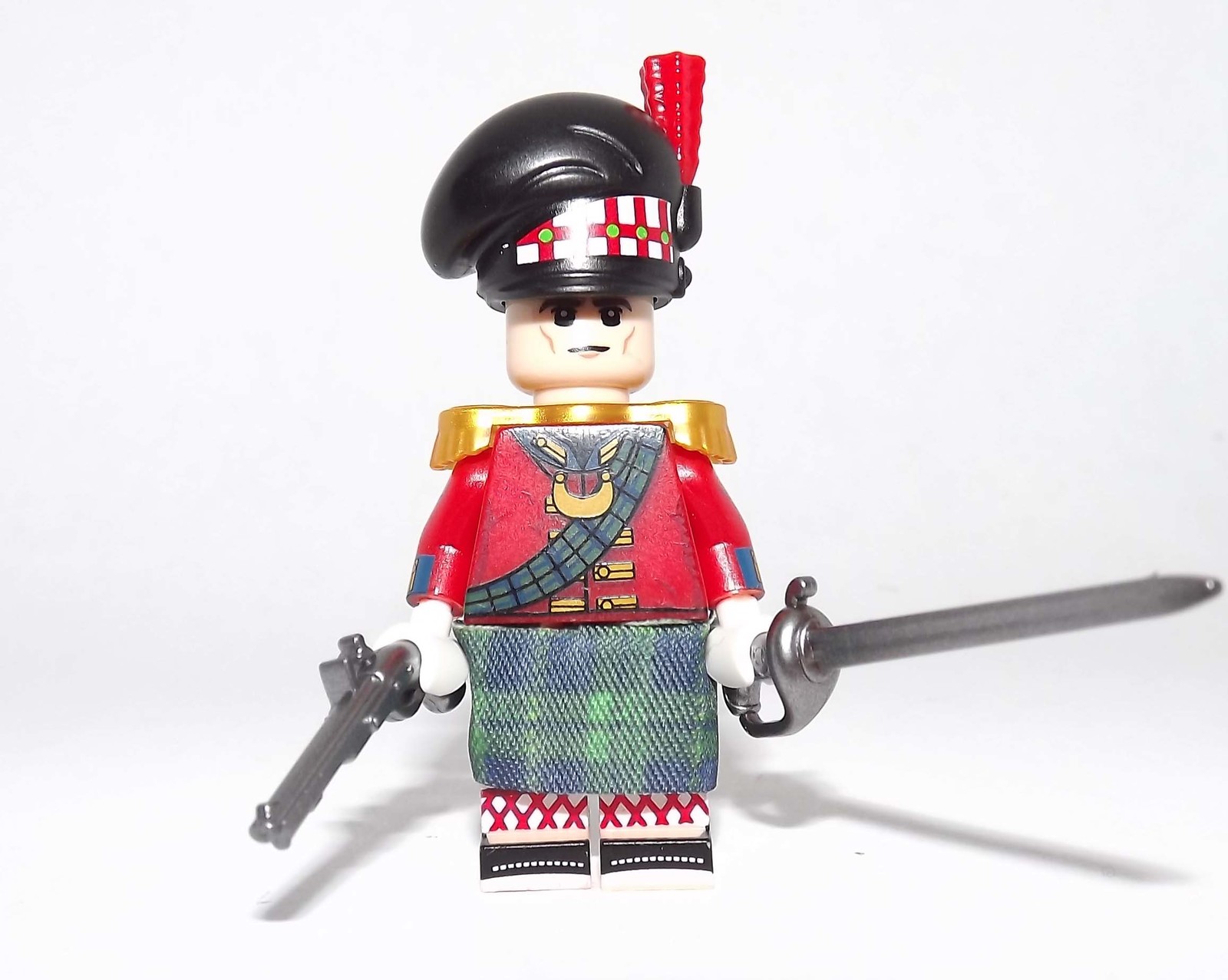 British Royal Highland Regiment Officer Napoleonic War Soldier Building ...