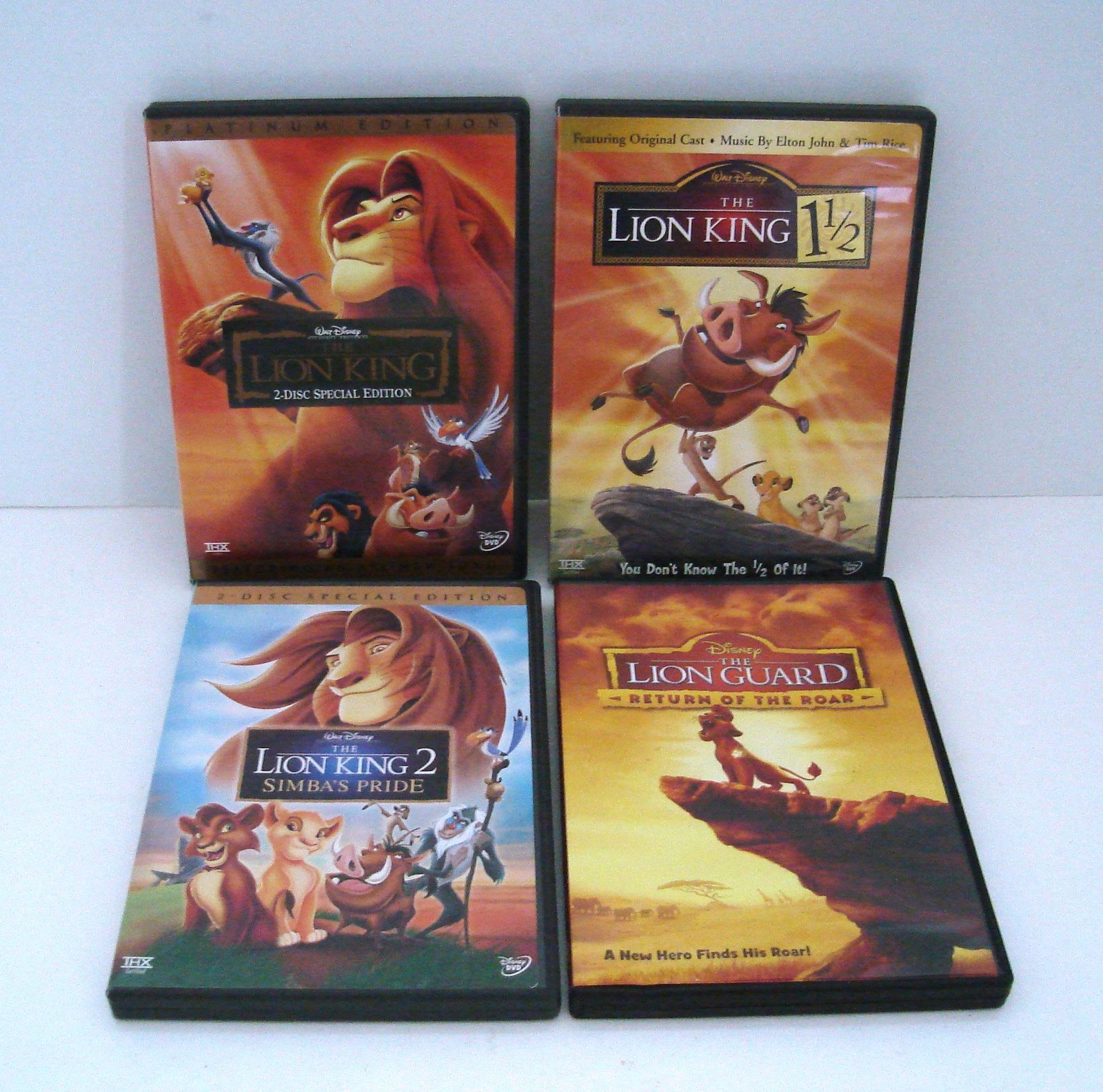 Disney The Lion King Trilogy DVD Collection 1 1/2 & 2 plus The Lion ...