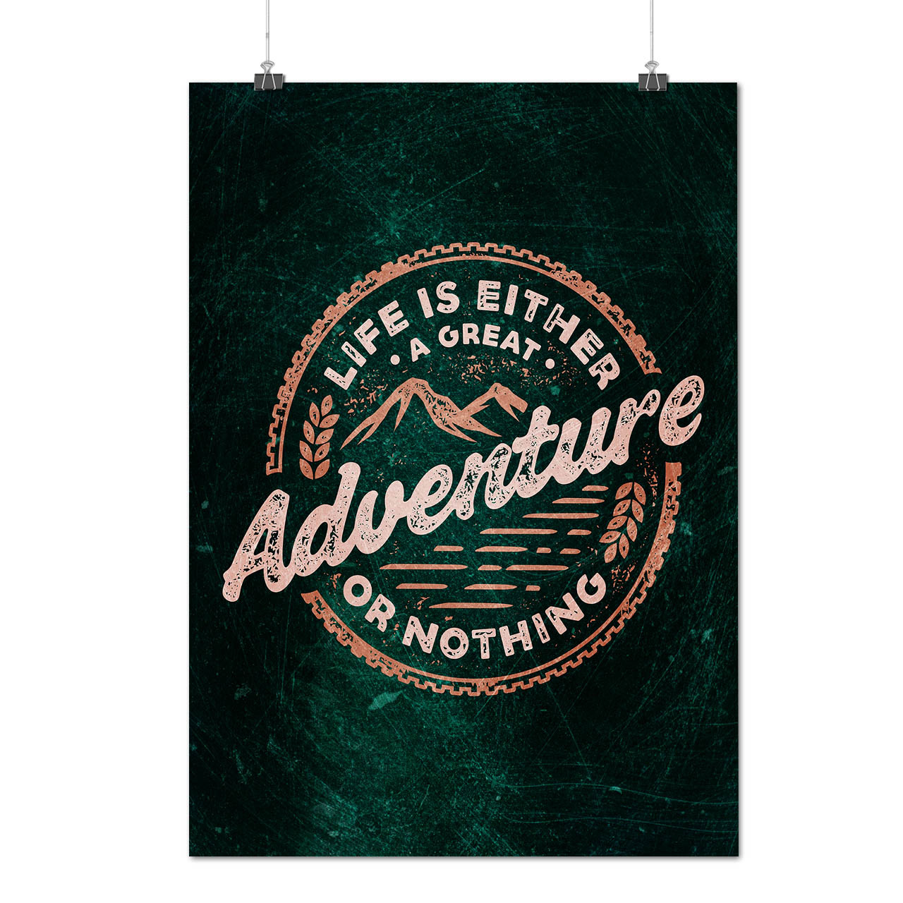 Inspiration Quote Adventure Matte/Glossy Poster A0 A1 A2 A3 A4 ...
