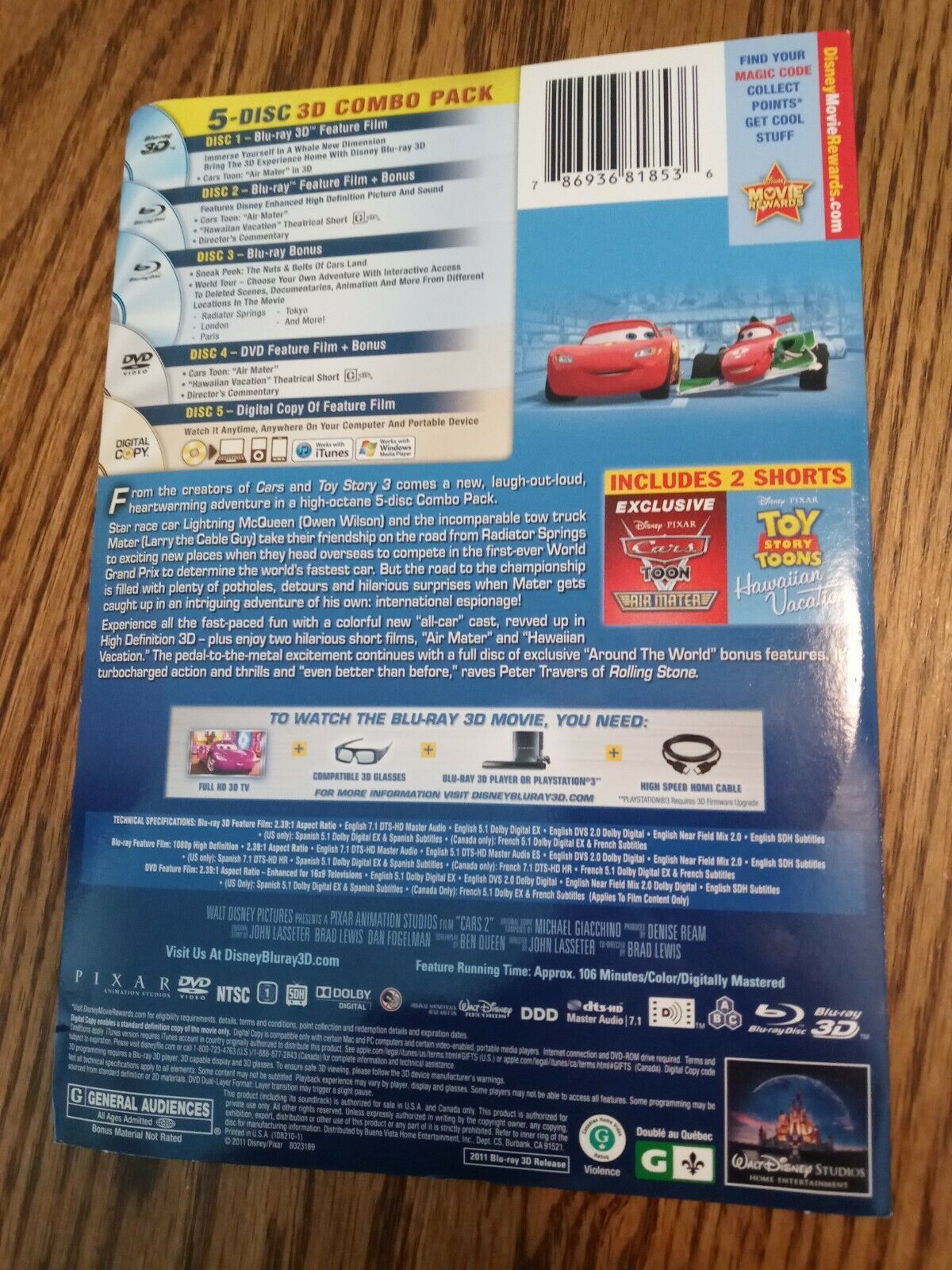 Disney Cars 2 Collector's Pack Digital Copy DVD only - DVDs & Blu-ray Discs