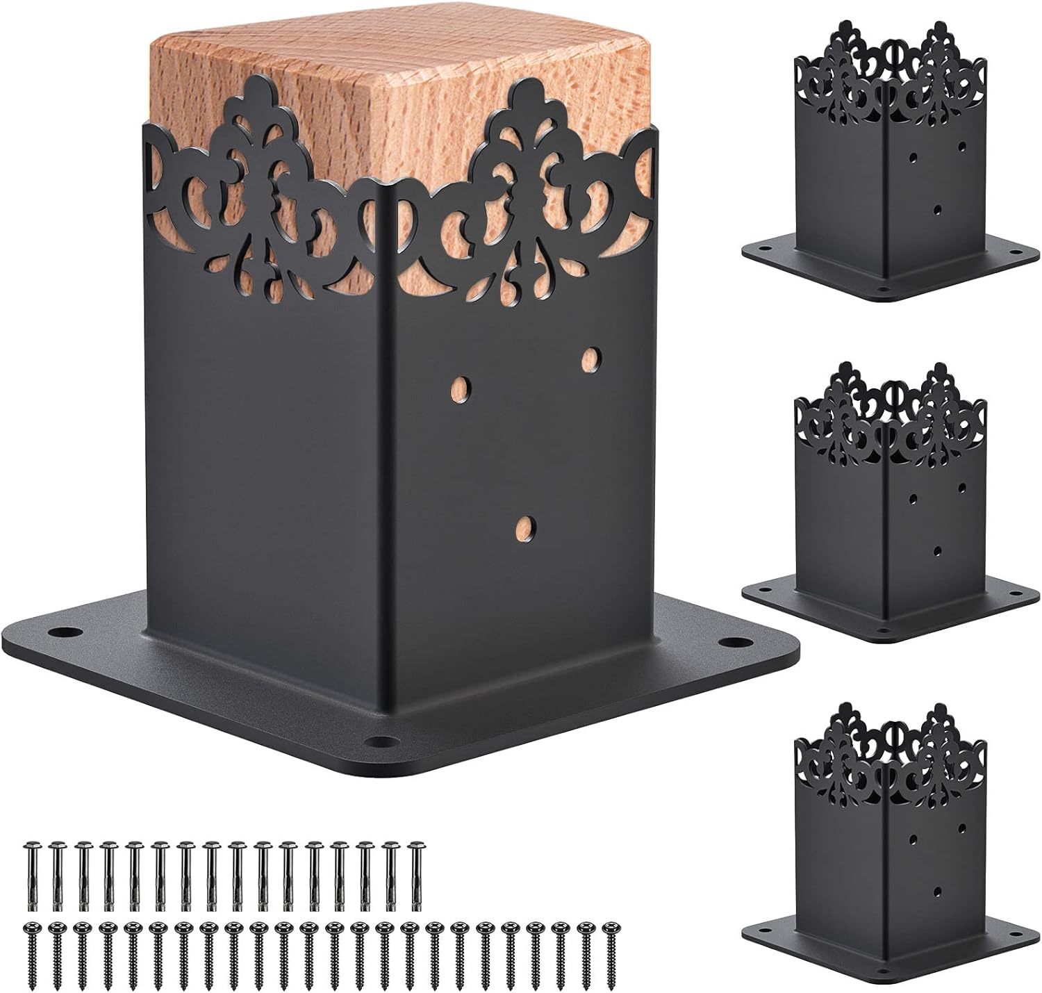 The 4X4 Post Base From Insaga Is Made Of Thick Steel And Has An Inner ...