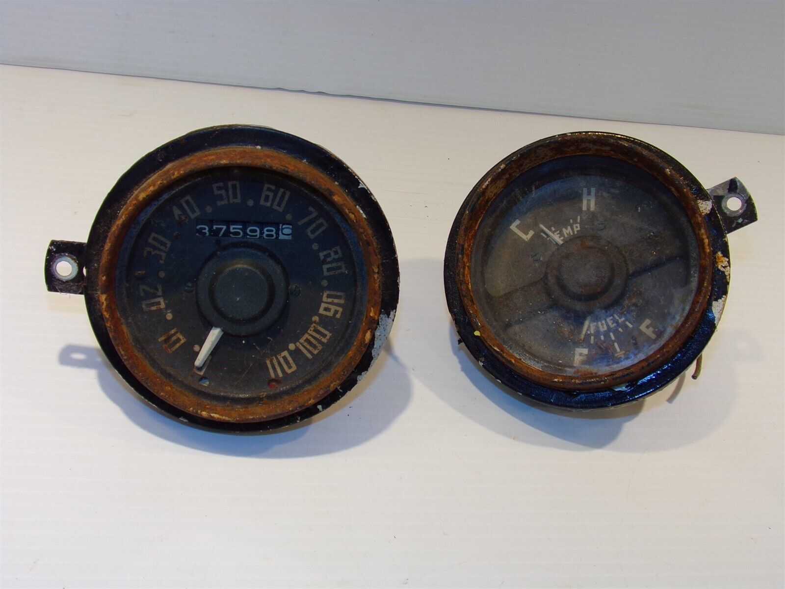 1958 Dodge Power Wagon Power Giant Speedometer Fuel and Temperature ...