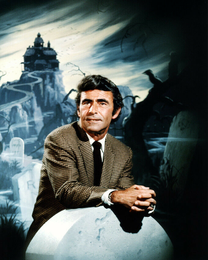 Rod Serling Night Gallery Posing By Backdrop Of Haunted Mansion 8x10 ...