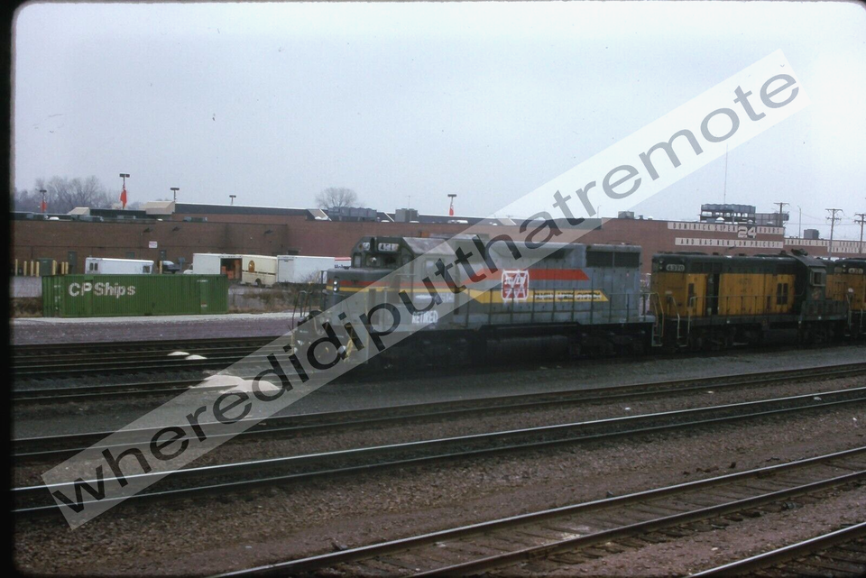 Original Slide CSX Railroad 4514 EMD SD35 4-89 Proviso ILL - Railroadiana & Trains