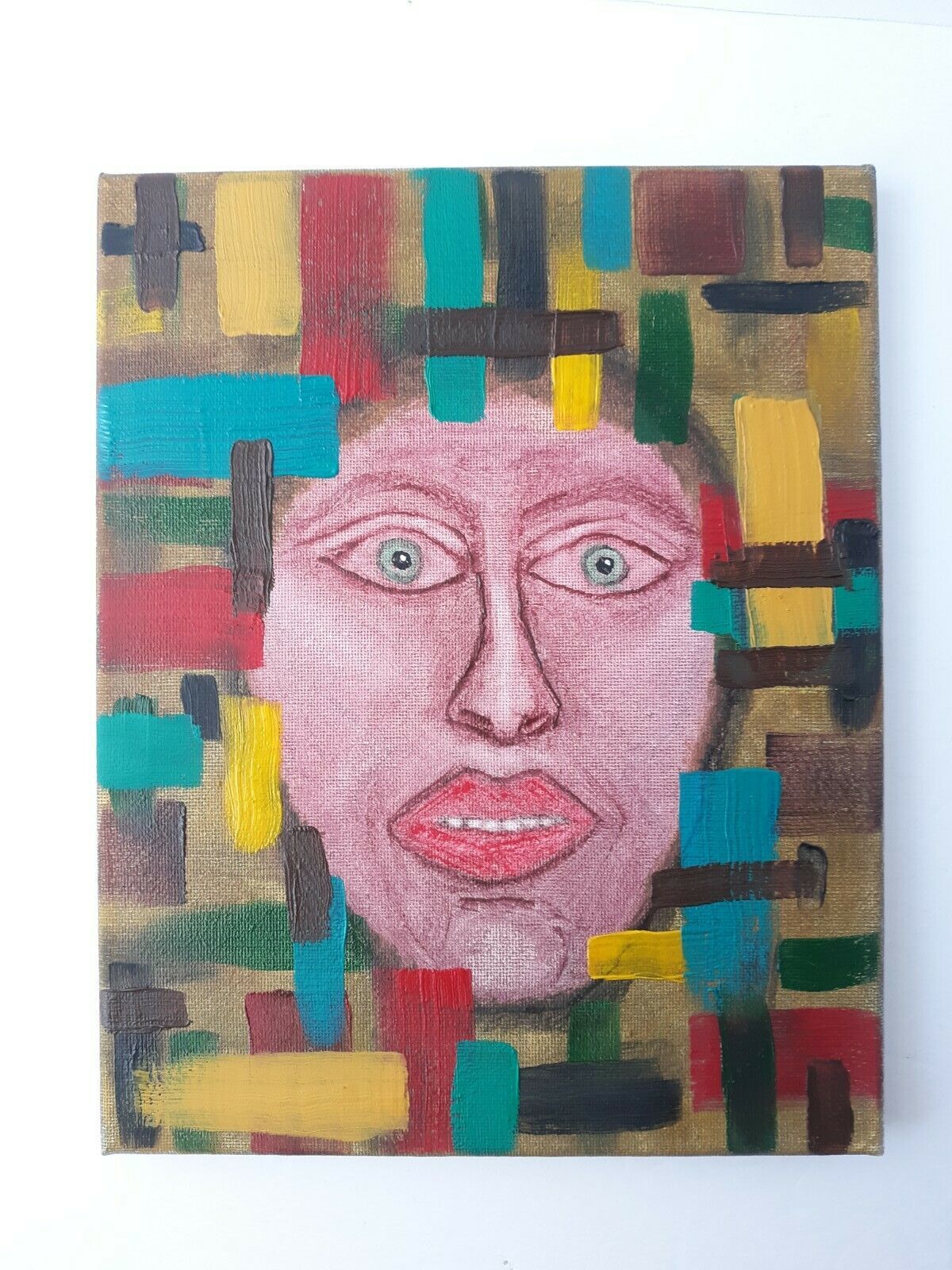 Trapped Face Painting in Oil Original On 8x10 Canvas Abstract ...