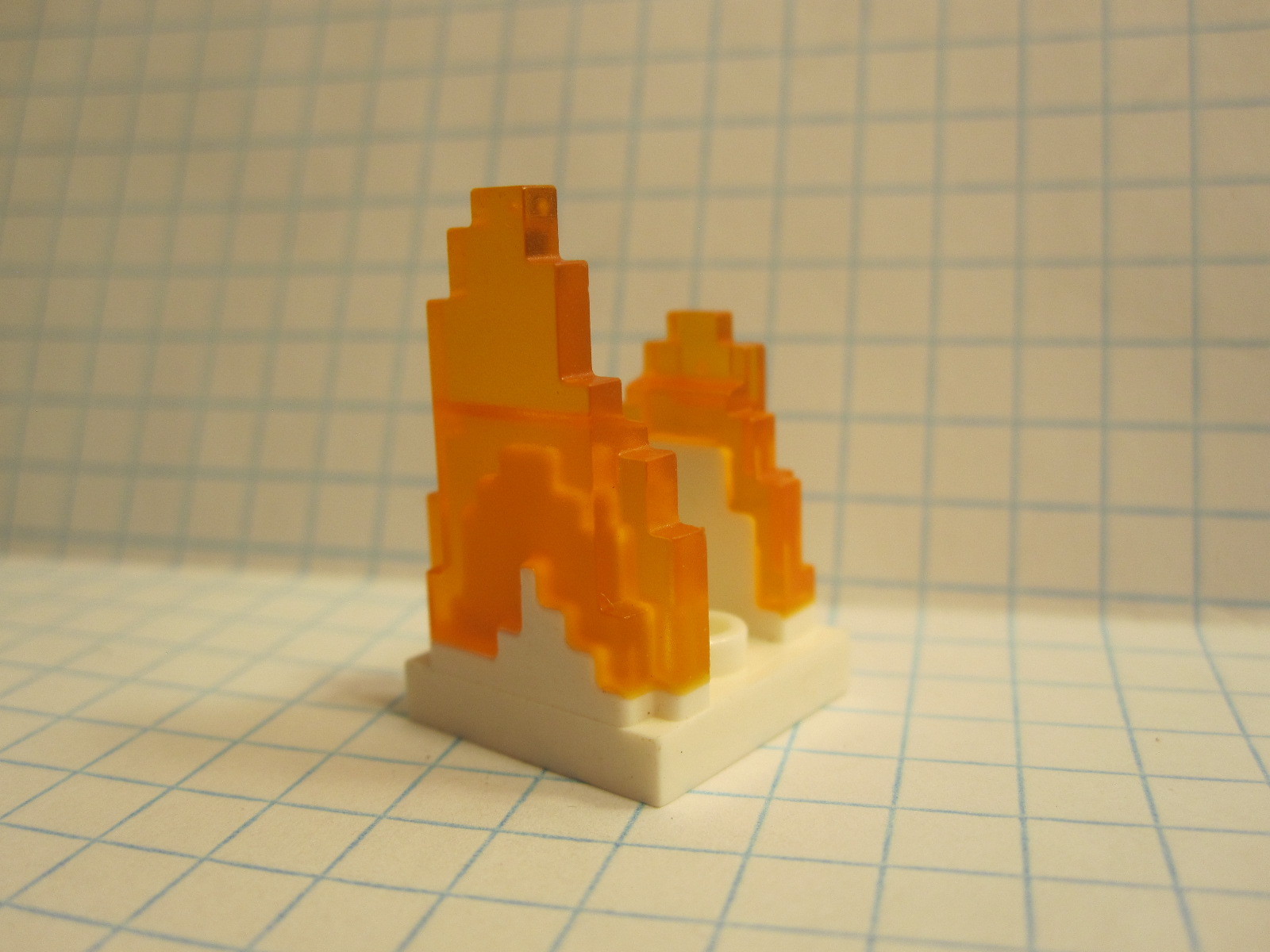 Lego part #41685pb01: Minecraft: White Wave Flame- Pixelated - LEGO (R ...
