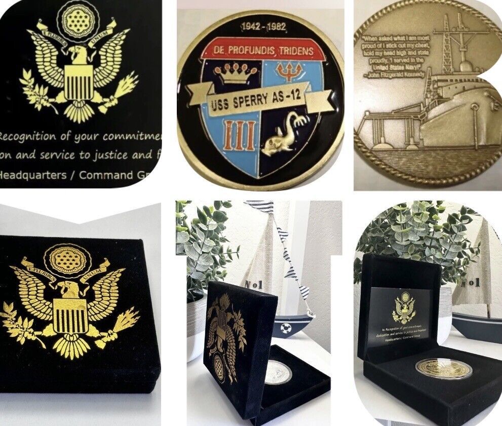Rare USS Sperry AS 12 Submarine Tender Coin Navy USN - Current ...