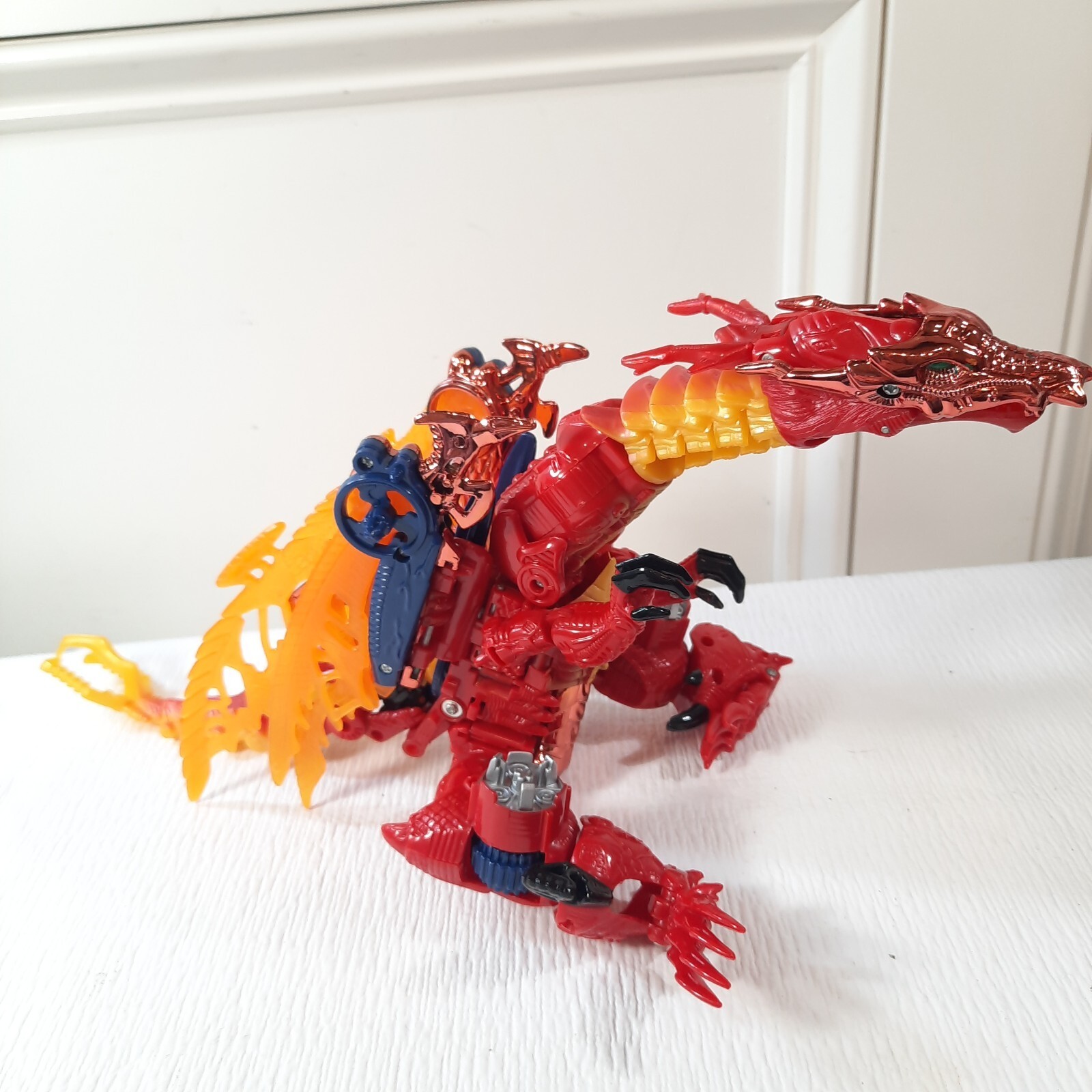 Animism Defender transformable red dragon Transformers clone KO Beast ...