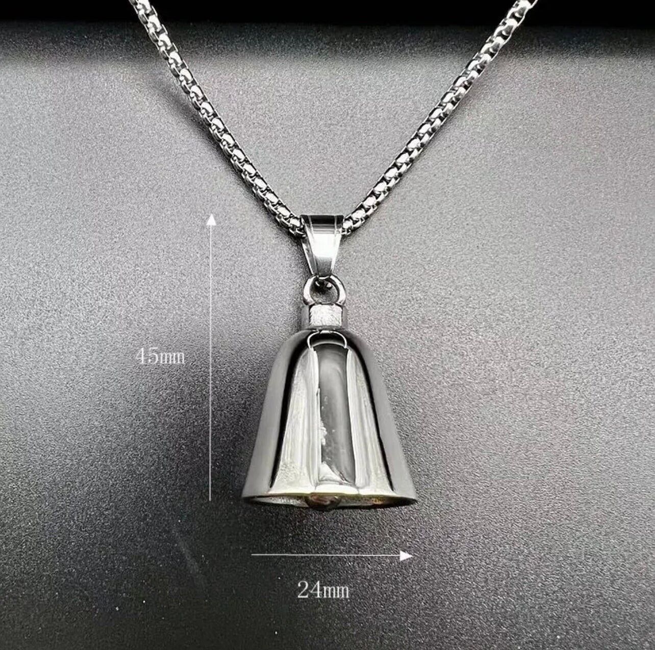 STAINLESS STEEL MIDDLE FINGER GREMLIN BELL - Necklaces & Pendants