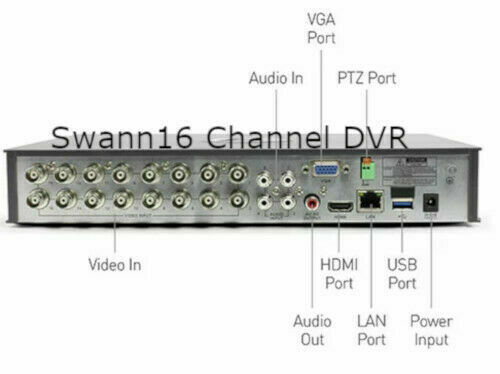 Swann 4580 DVR 16 Ch 1080p Full HD DVR 2TB for T852 T853 T855 SWPRO ...