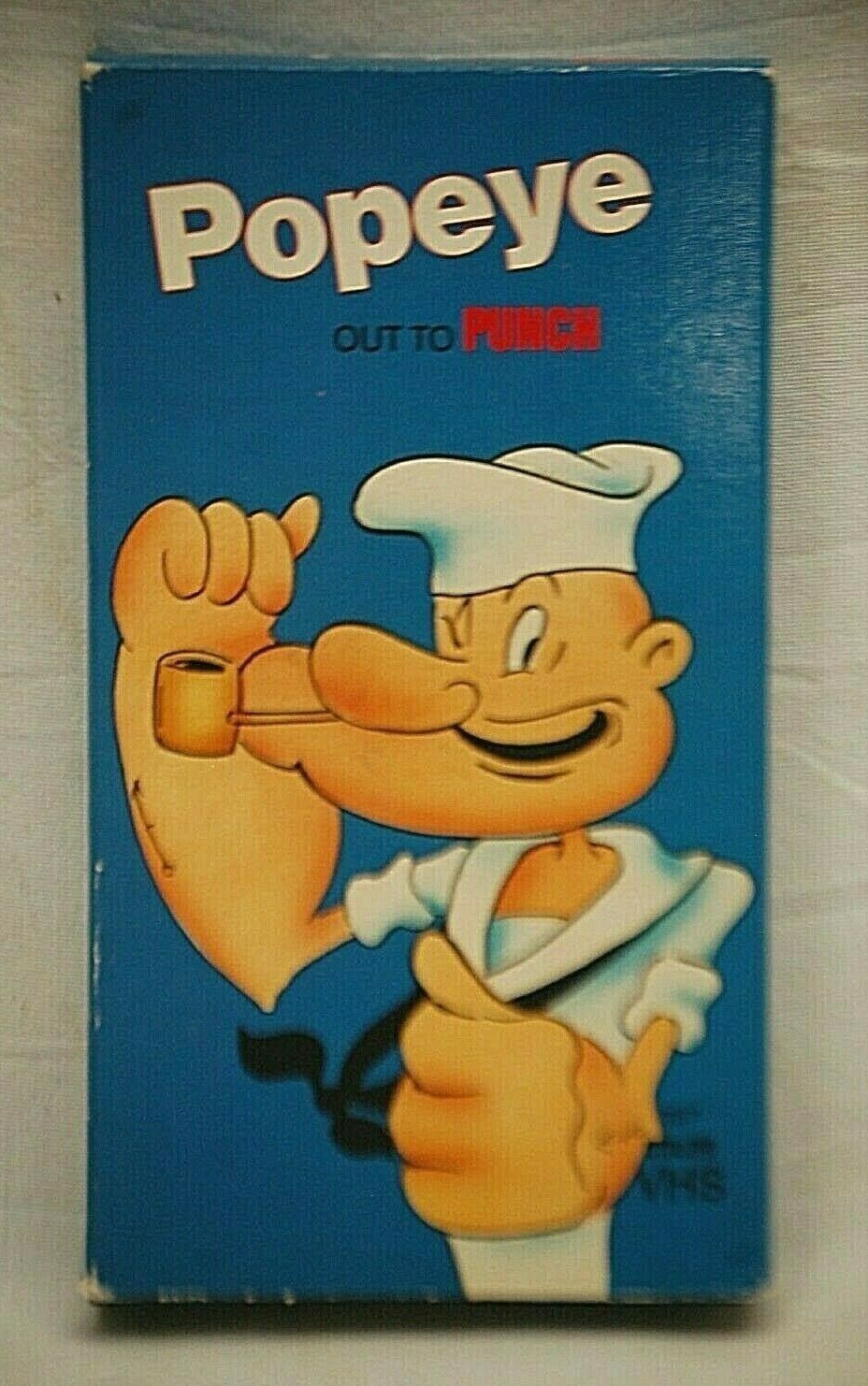 VHS Popeye Out to Punch Cartoon Classic Tape Burbank Video - VHS Tapes