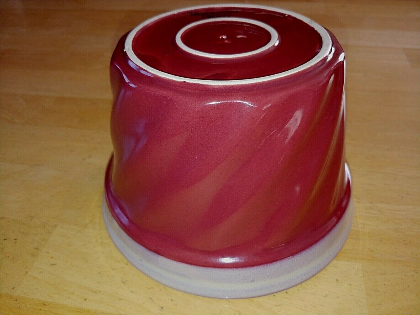 TUMBLEWEED POTTERY RED DRIP MONKEY BREAD BAKER/BEER CHICKEN-USED ONCE ...