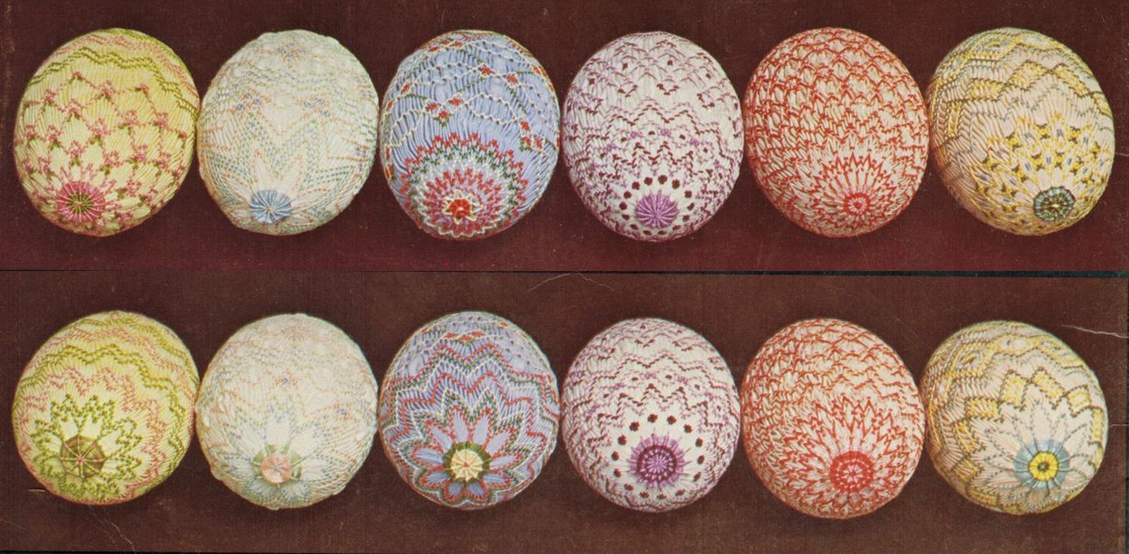 Vintage Miss Muffet's Smocked Easter Eggs 6 Designs 12 Motifs Patterns ...