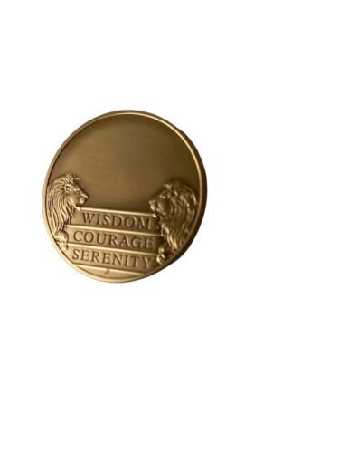 39 Year AA Medallion Bronze Serenity Prayer Sobriety Chip - Tokens ...