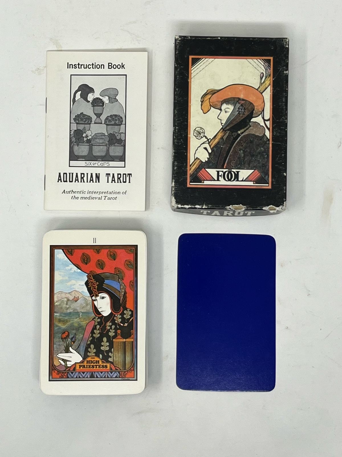 1970 Aquarian Tarot Deck Complete Deck w/Booklet Palladini Illustration ...