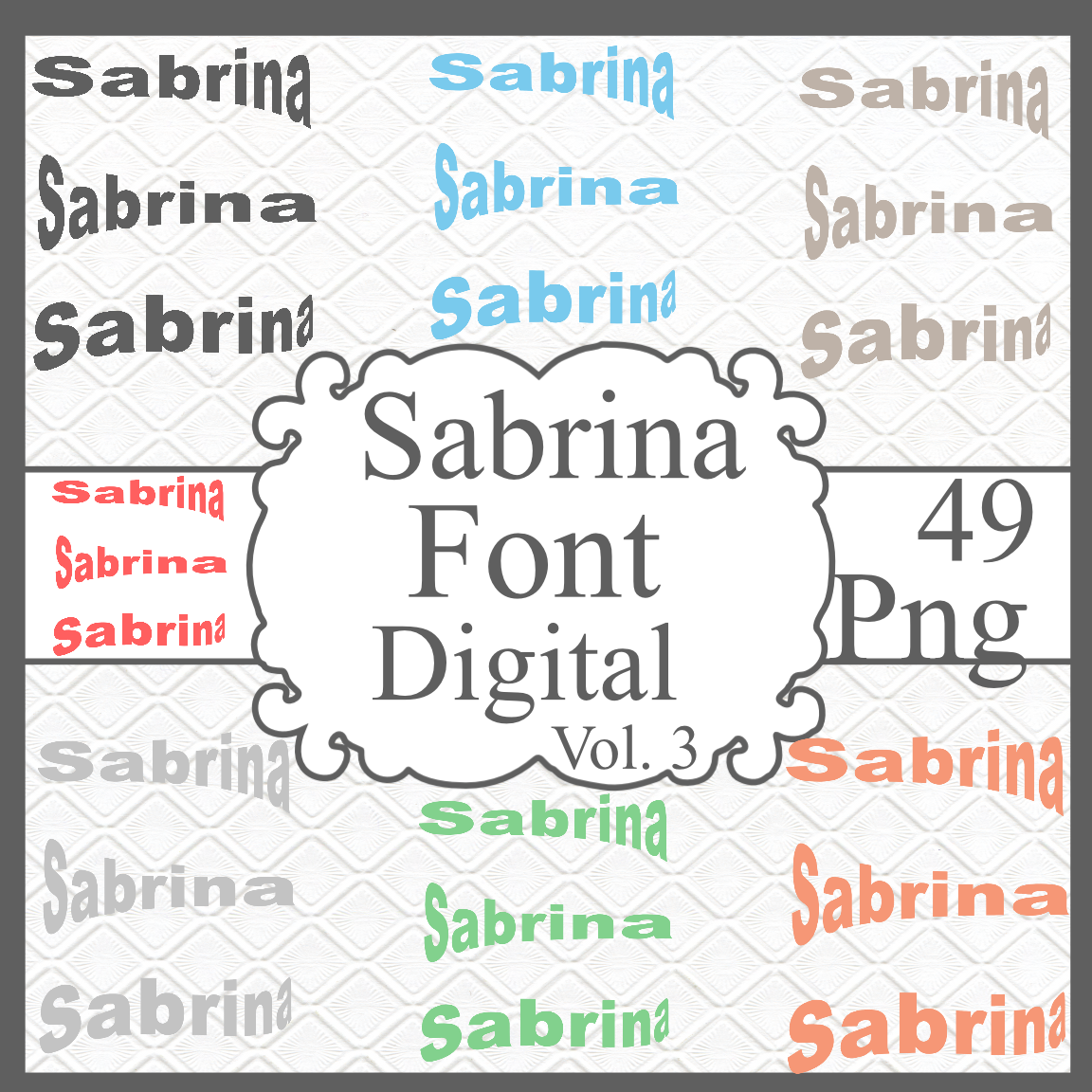 Sabrina Font Digital Vol. 3 - Digital Scrapbooking