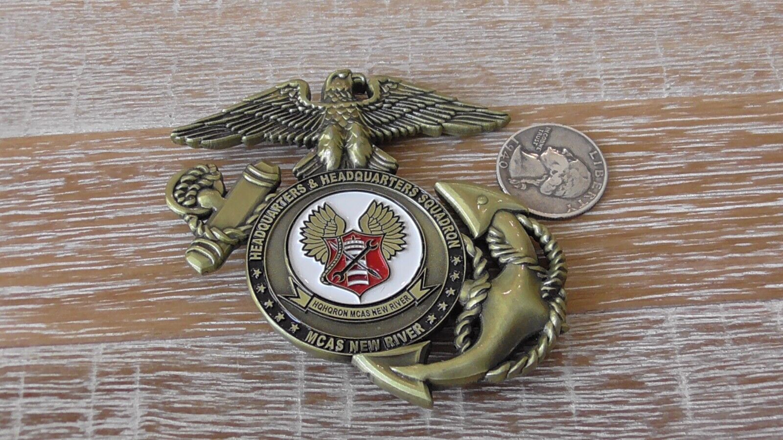 USMC Headquarters & Headquarters Squadron MCAS New River Challenge Coin ...