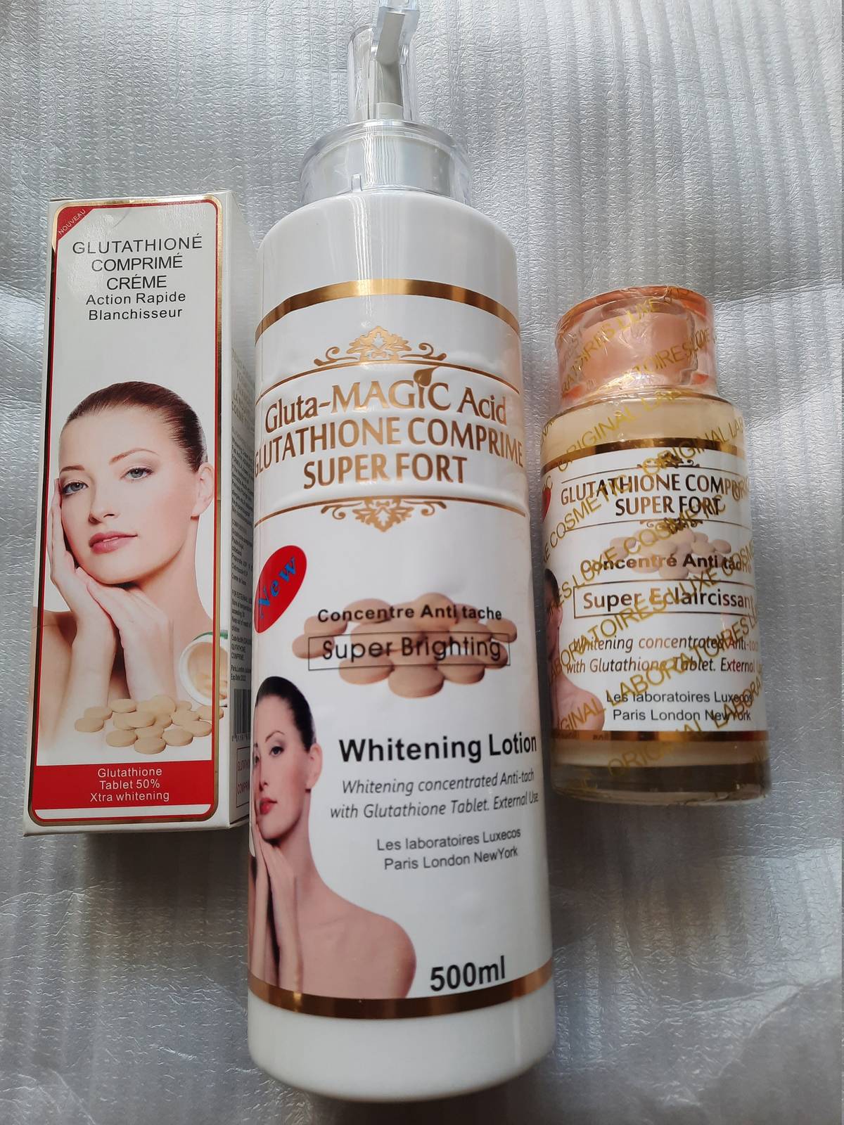 Glutathione comprime serum, tube cream ,Gluta-magic glutathione ...