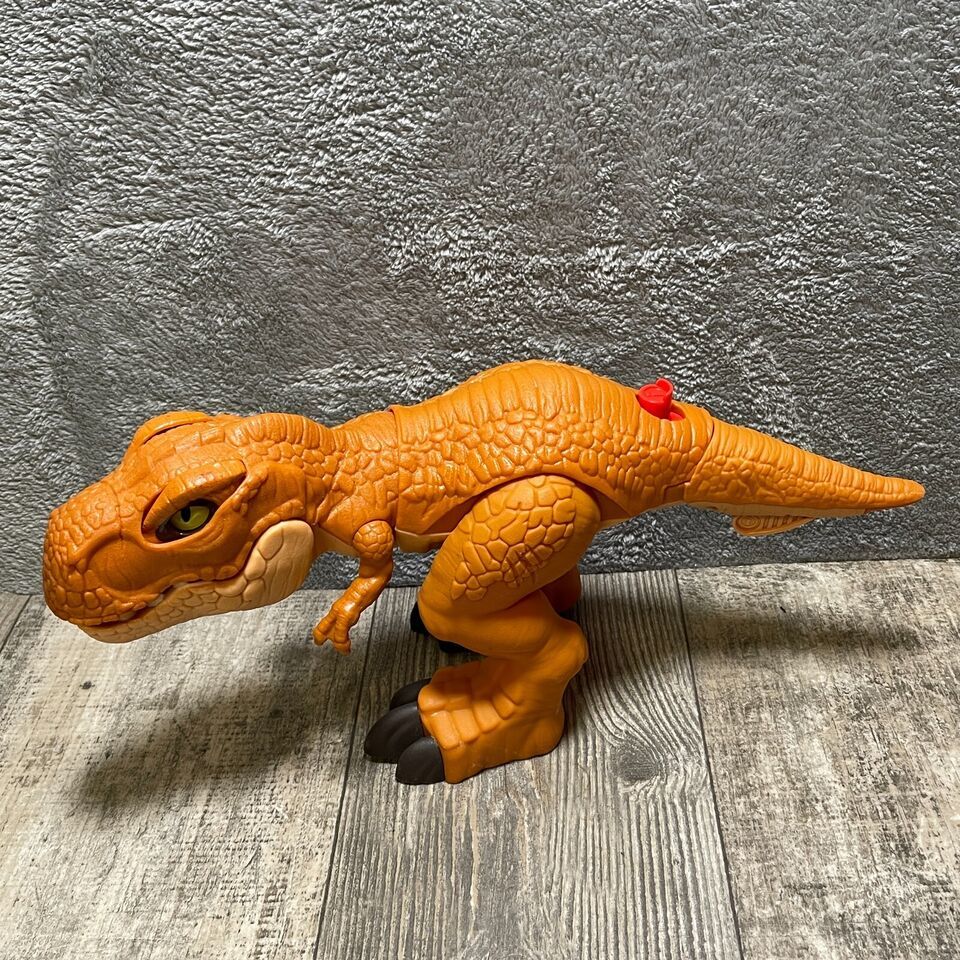 Fisher Price Imaginext Jurassic World Thrashin Action T Rex Chomp ...