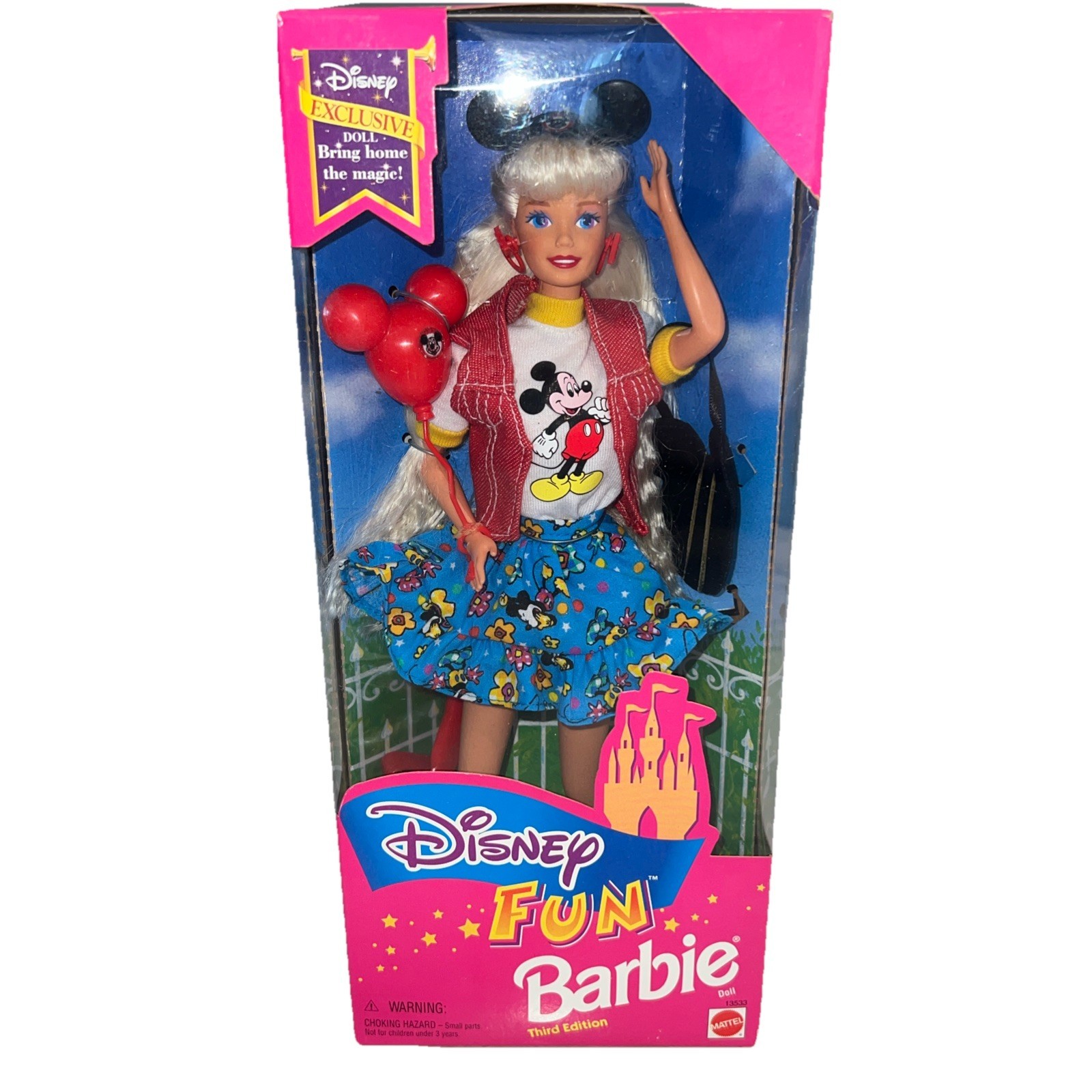 Vintage Disney Exclusive Fun Barbie Doll Third Edition Disneyland 1995 ...