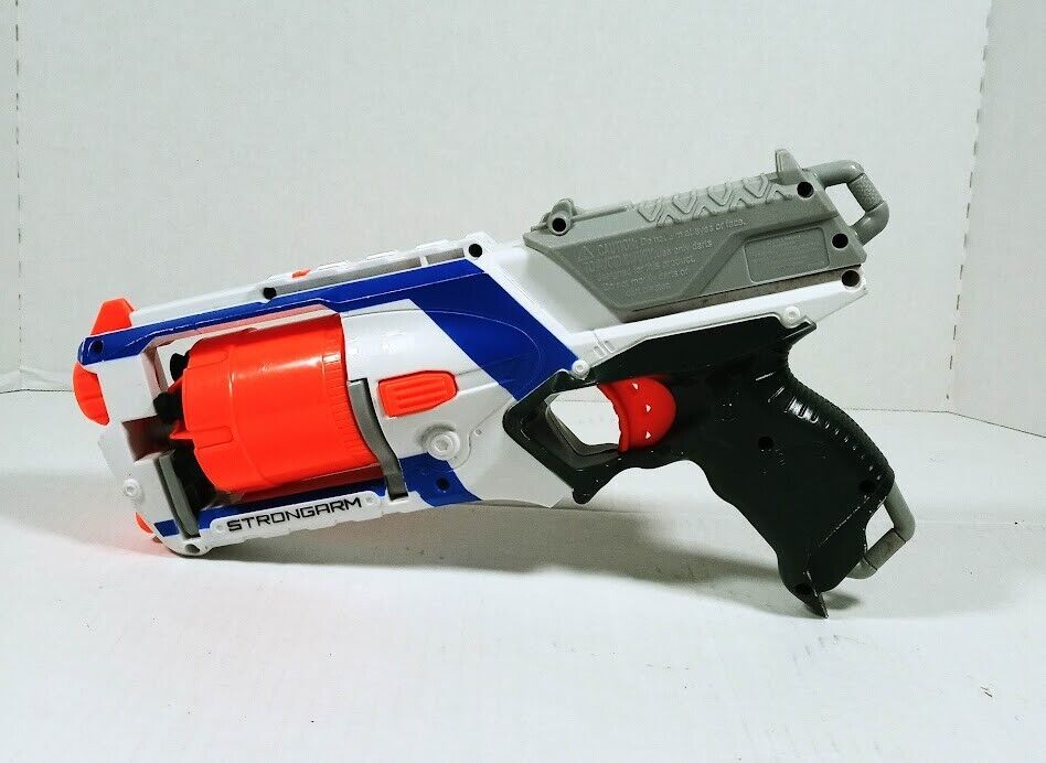 Nerf N Strike Elite Strongarm Toy Blaster with Rotating Barrel Slam ...