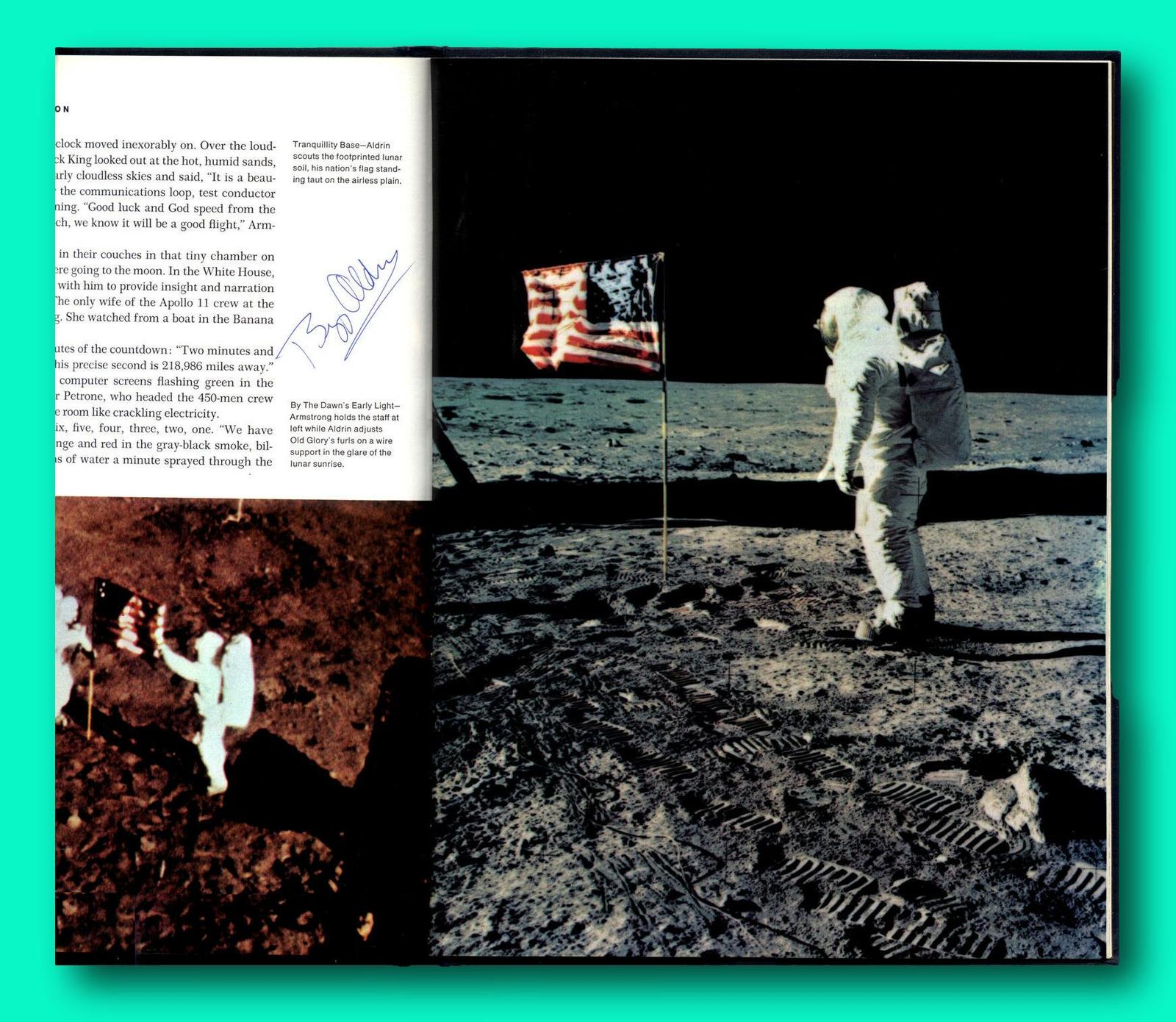 Rare Footprints On The Moon - Signed by Lunar Astronaut Buzz Aldrin ...