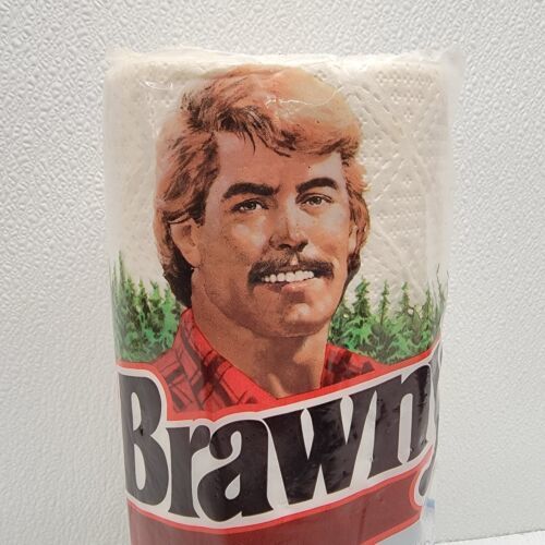New Old Stock Vintage Brawny White Paper Towel Roll Ultra Thirst ...