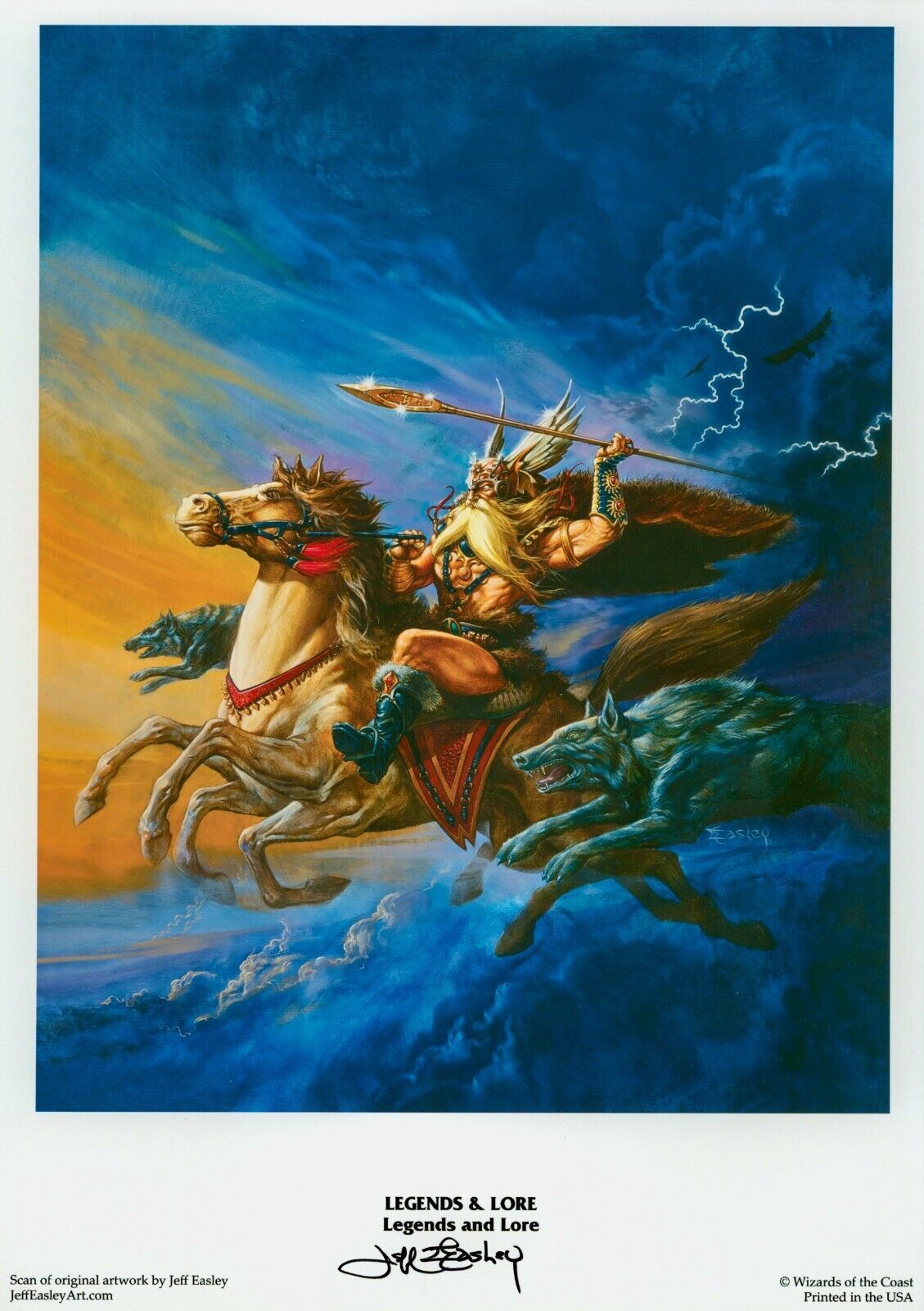 Jeff Easley SIGNED TSR AD&D RPG Fantasy Art Print ~ Legends & Lore ...