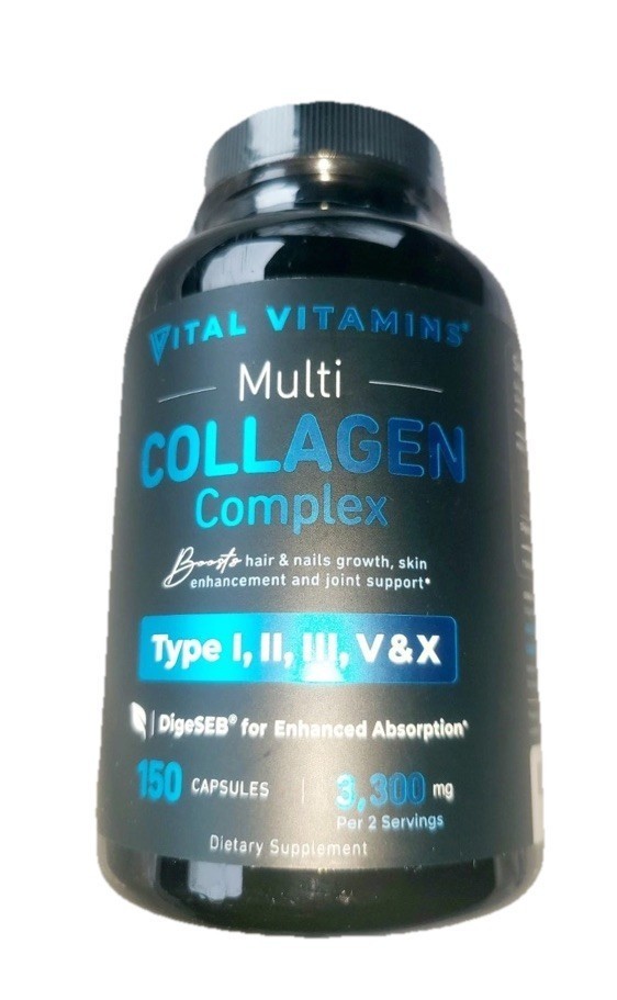 2026 Exp! Vital Vitamins Multi Collagen Complex - Type I II III V X ...