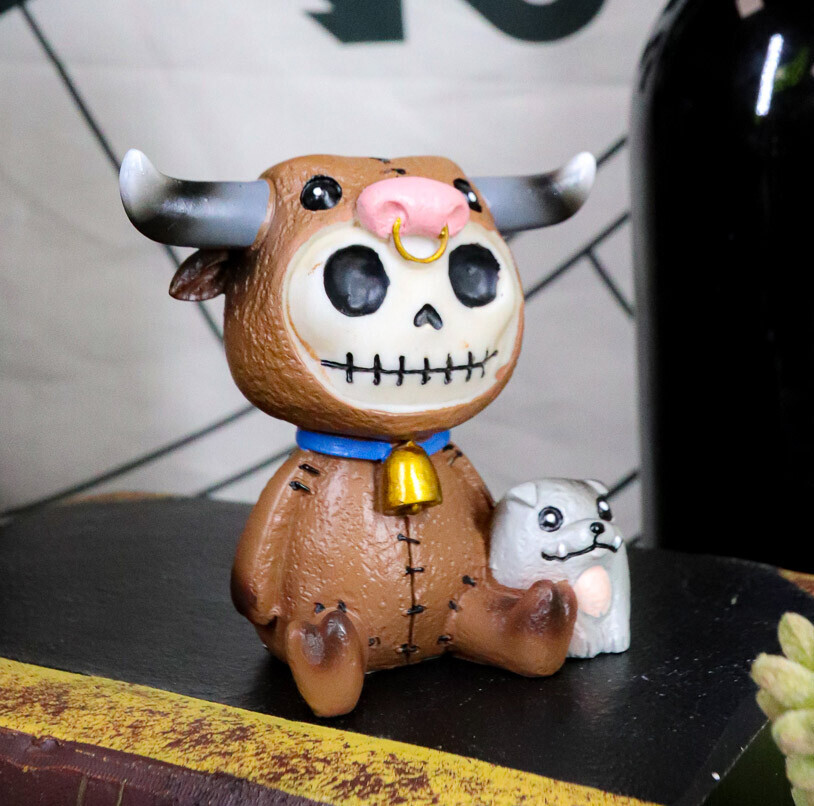 Ebros Furry Bones El Toro The Bull Skeleton Furry Bones Collectible ...