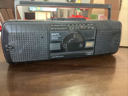 Vintage GPX Portable AM/FM Stereo Recorder Boombox Gran Prix C815 ...