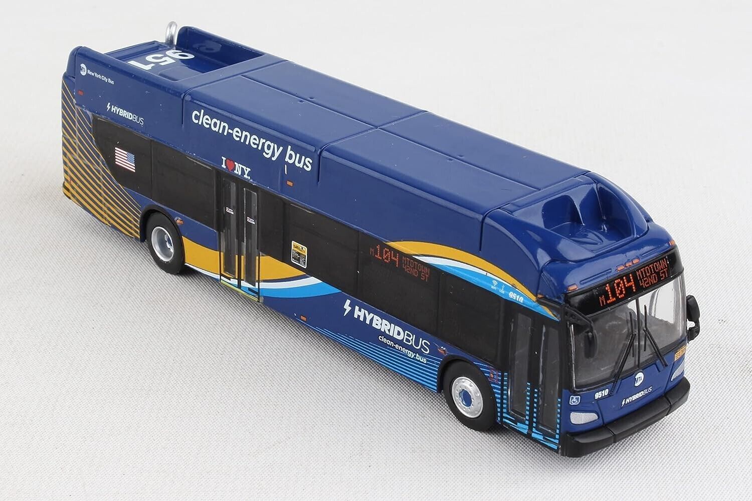 5.75 Inch MTA NYC Flyer Xcelsior Electric Bus HO 1/87 Scale Diecast ...