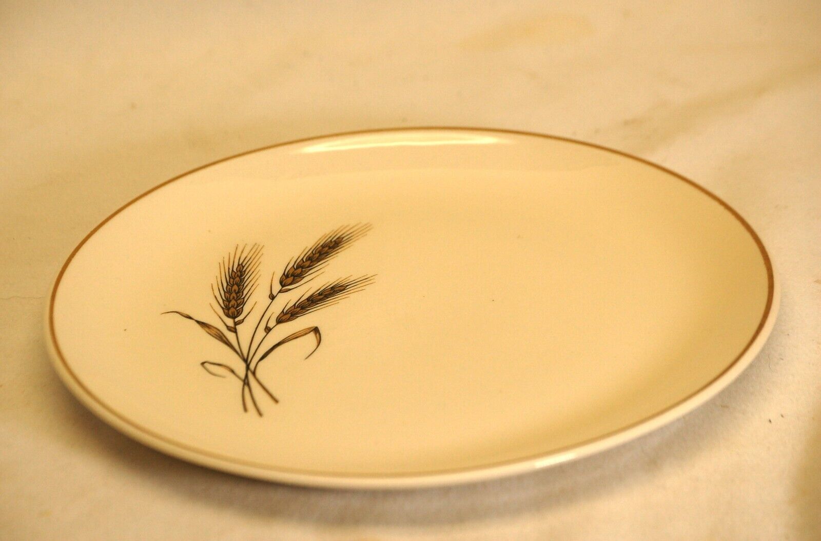 Royal Joci Salem Salad Plate Wheat 23K Gold Hand Decorated - Plates