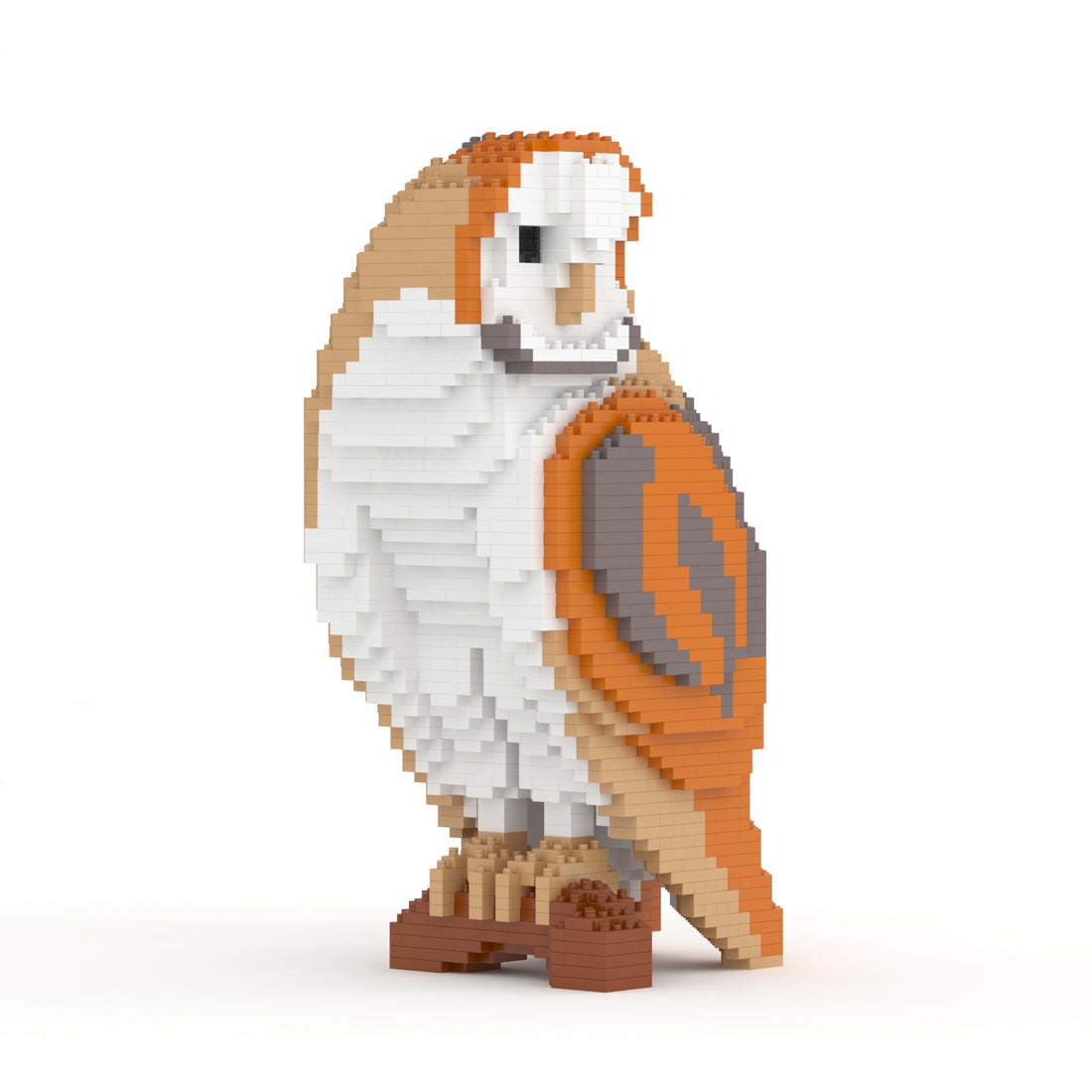 Western Barn Owl Sculptures (JEKCA Lego Brick) DIY Kit - Building Toy ...