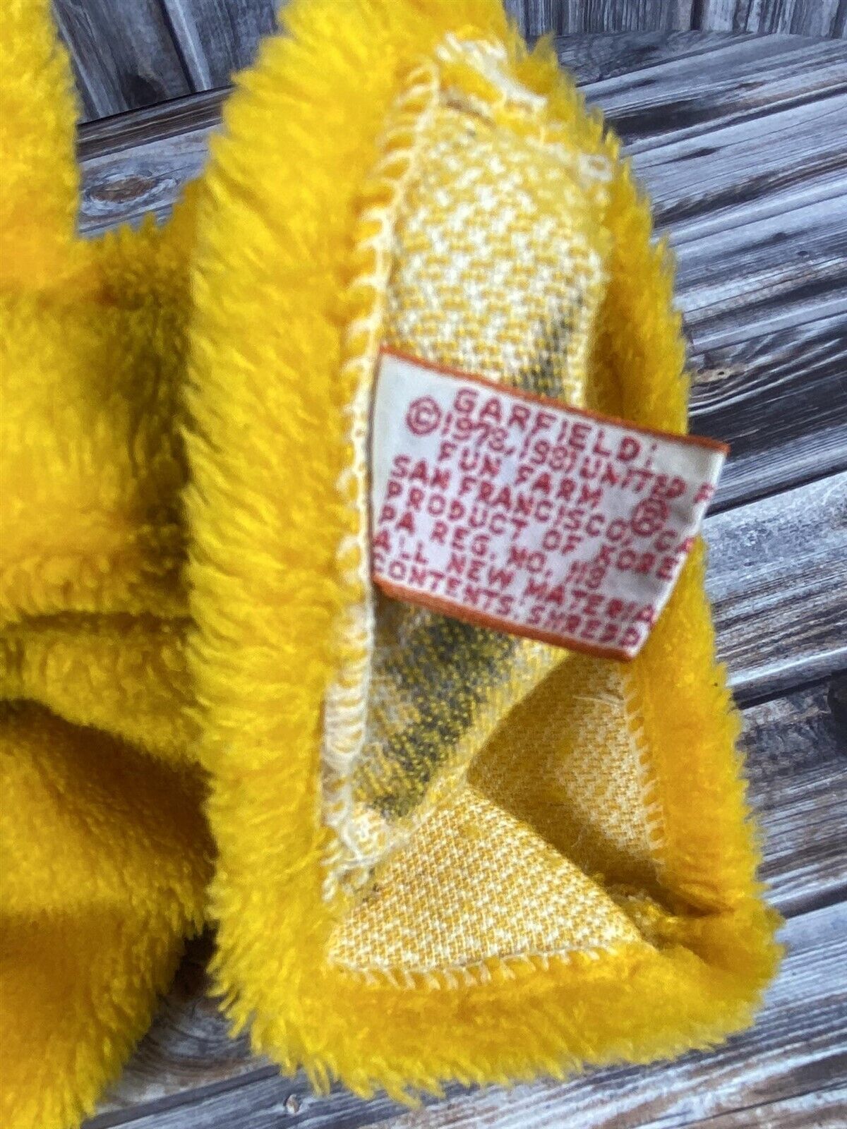 Vintage 1981 Garfield Hand Puppet - 11" - Other