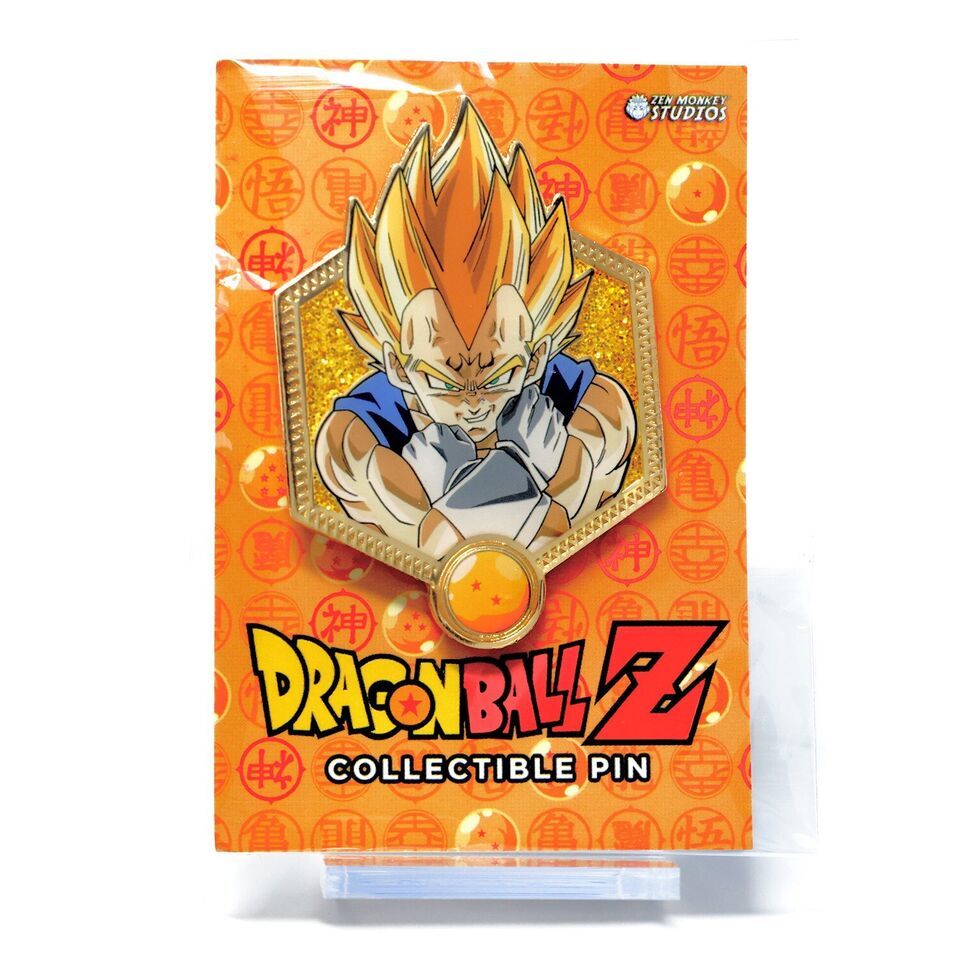 Dragon Ball Z Majin Vegeta Enamel Pin Full Color Official DBZ Anime ...