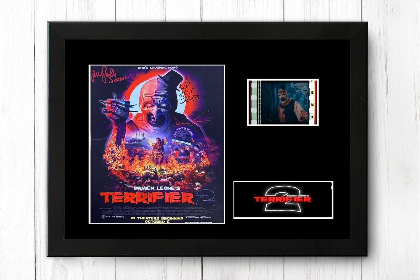 Terrifier 2 Film Cell Display Stunning Signed David Thornton Art the ...