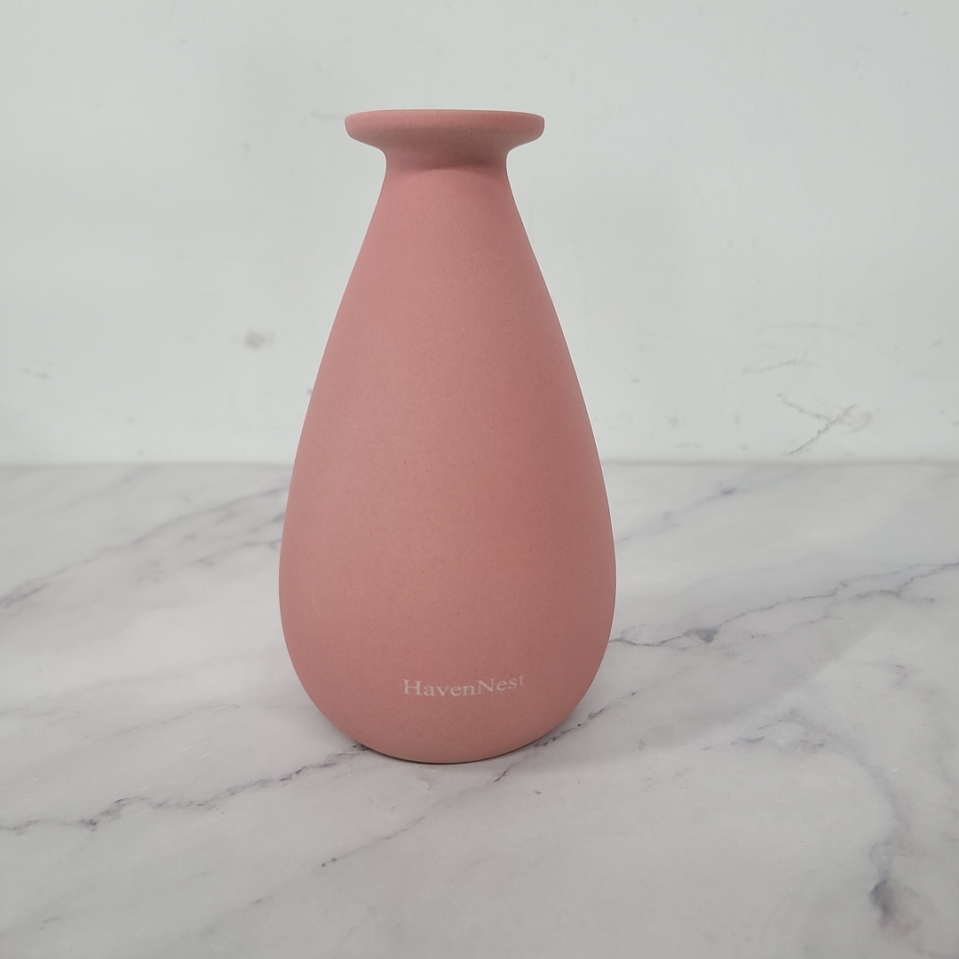 HavenNest Flower vases Elegant small pink vase, small mouth design ...