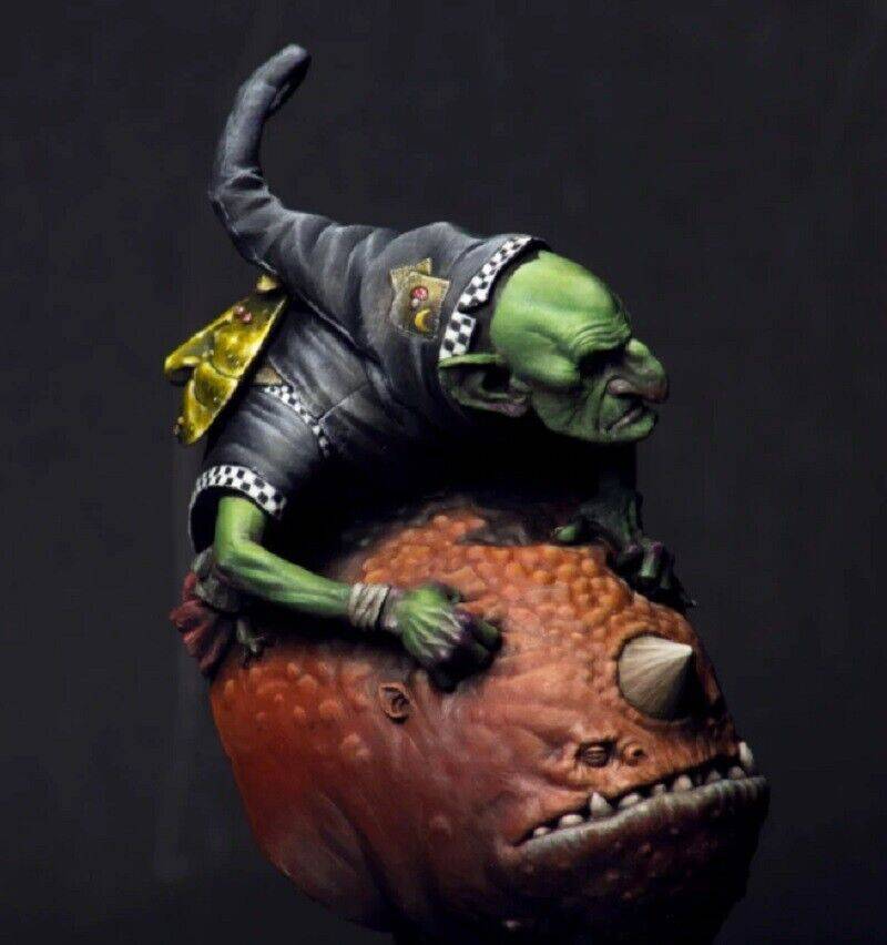 1/16 80mm BUST Resin Model Kit Goblin and Mushroom Monster Unpainted ...