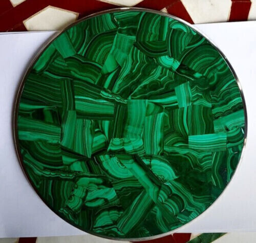 Malachite Stone Coffee Table, Round Cafeteria Table, Kitchen Slab Table ...