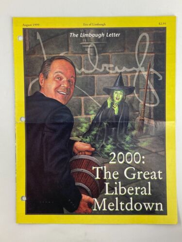 Rush Limbaugh Letter Newsletter Magazine August 1999 The Great Meltdown ...
