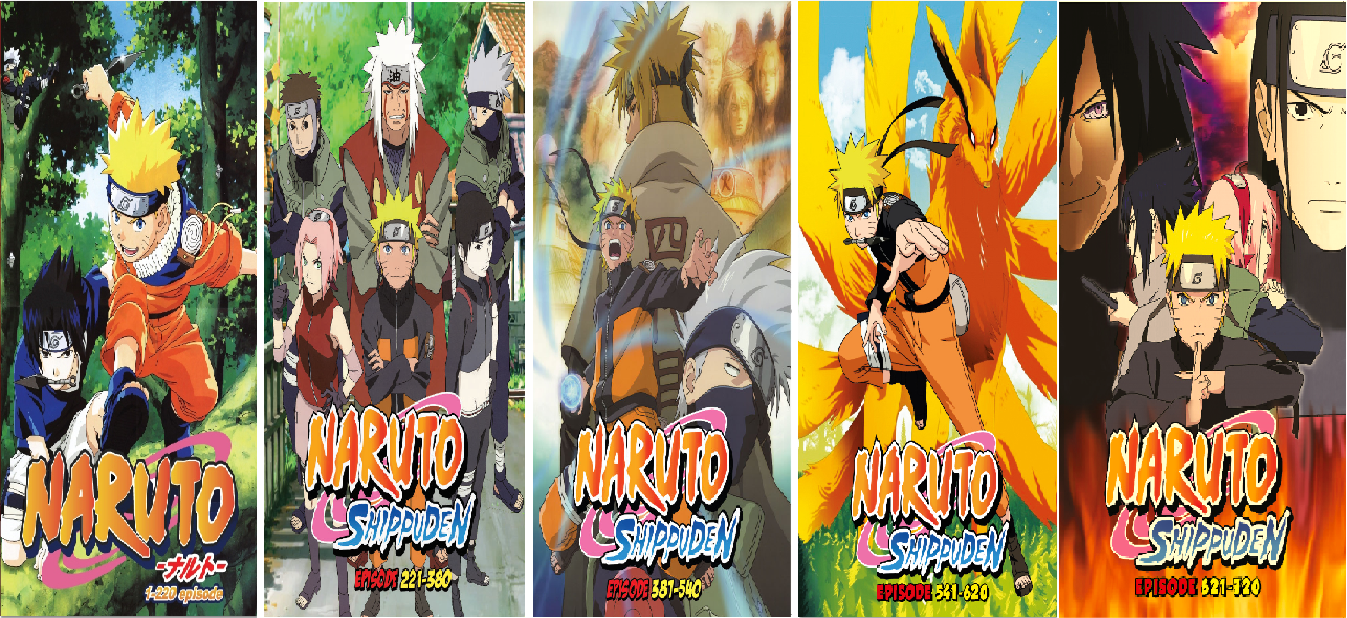 DVD NARUTO COMPLETE BOX 1 2 3 4 5 (EPISODE 1 - 720 End ) ENGLISH DUBBED ...