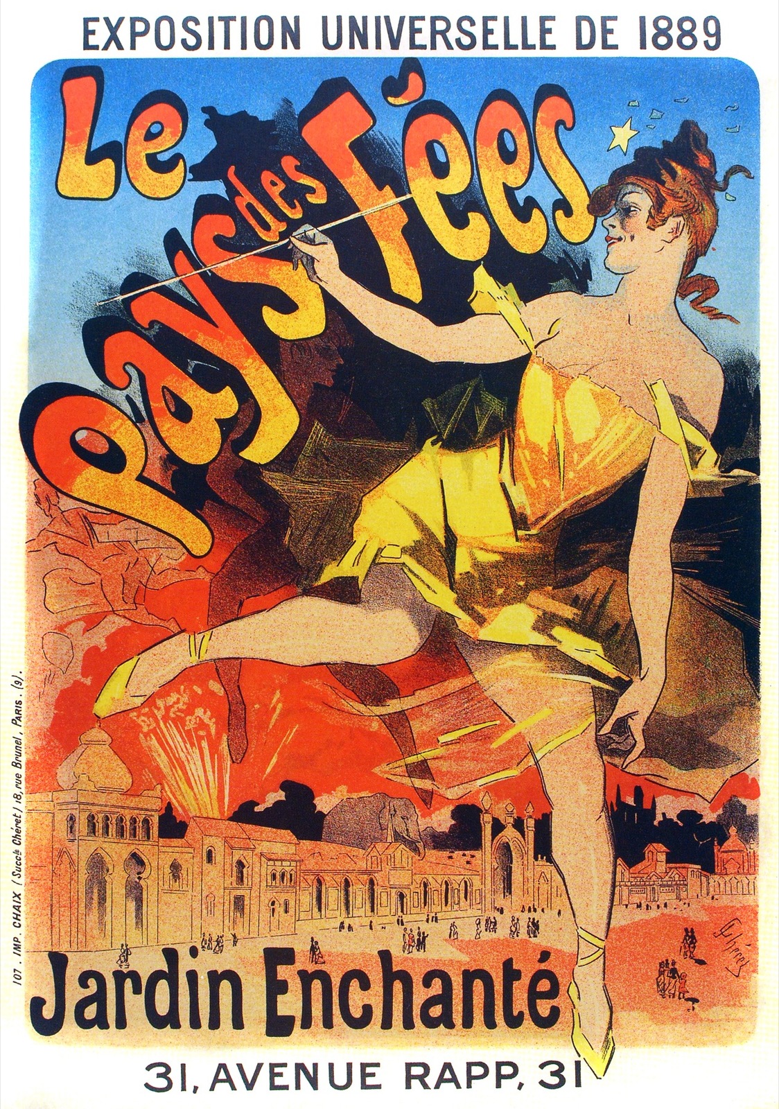 2039 Le pays des fees Art Decoration POSTER.Graphics to decorate home ...