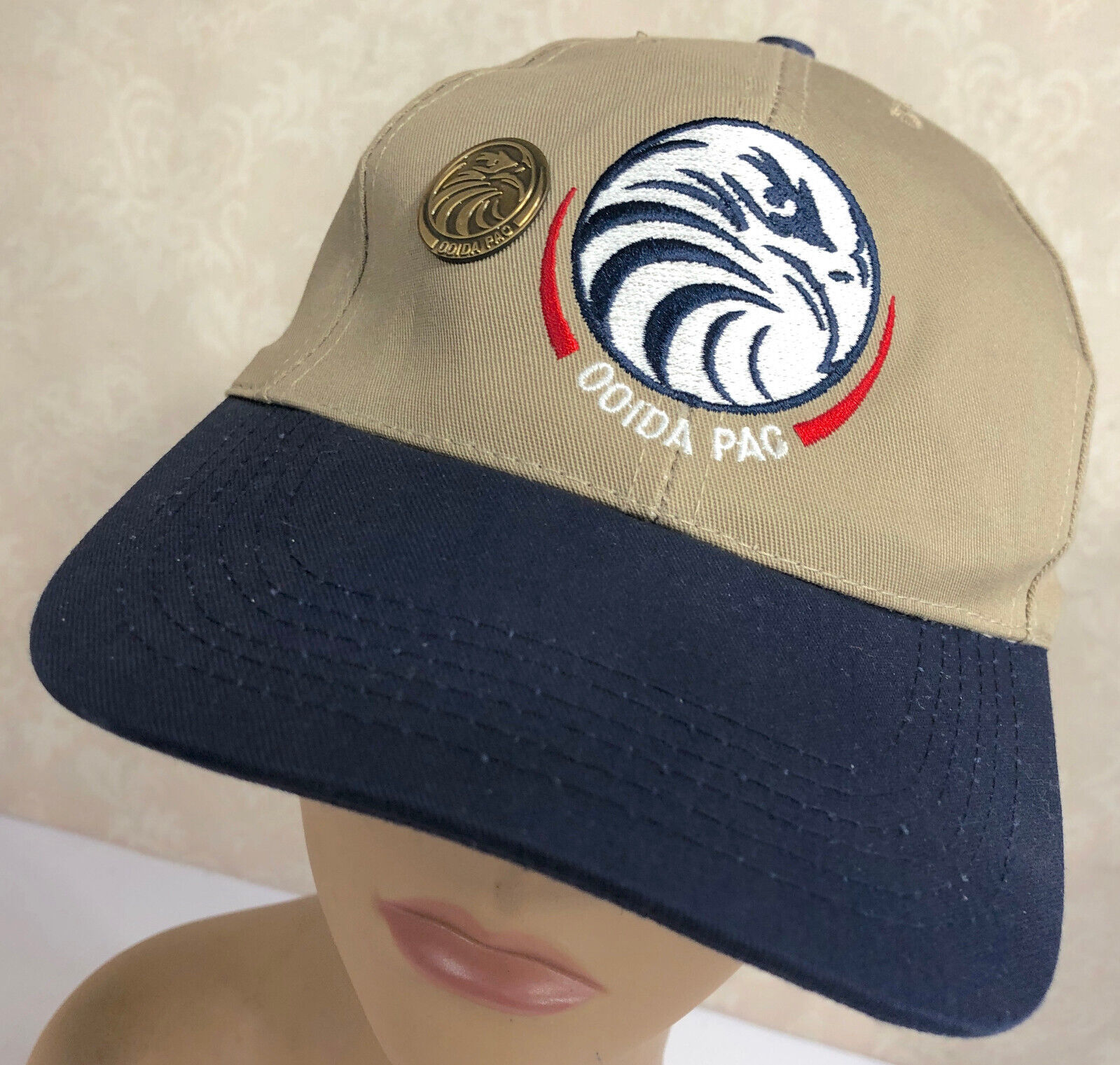 Ooida Pac Truck Drivers Big Rig Strapback Baseball Cap Hat + Pin - Hats